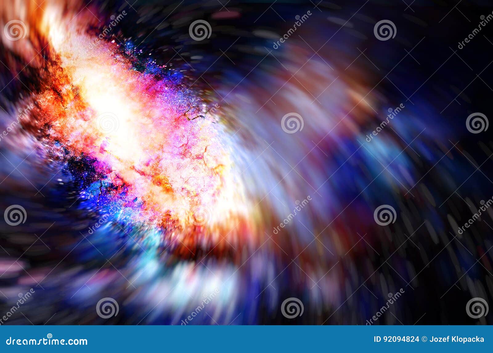 Abstract Background with Cosmic Energy Swirling Effect, Colorful ...