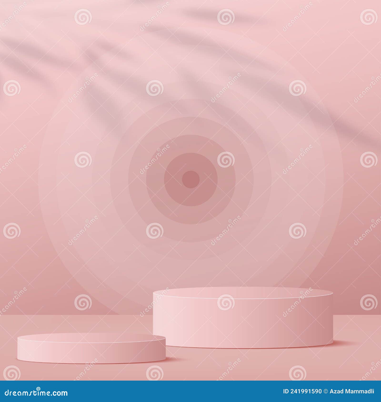 Abstract Background with Cream Color Podium for Presentation. Vector ...