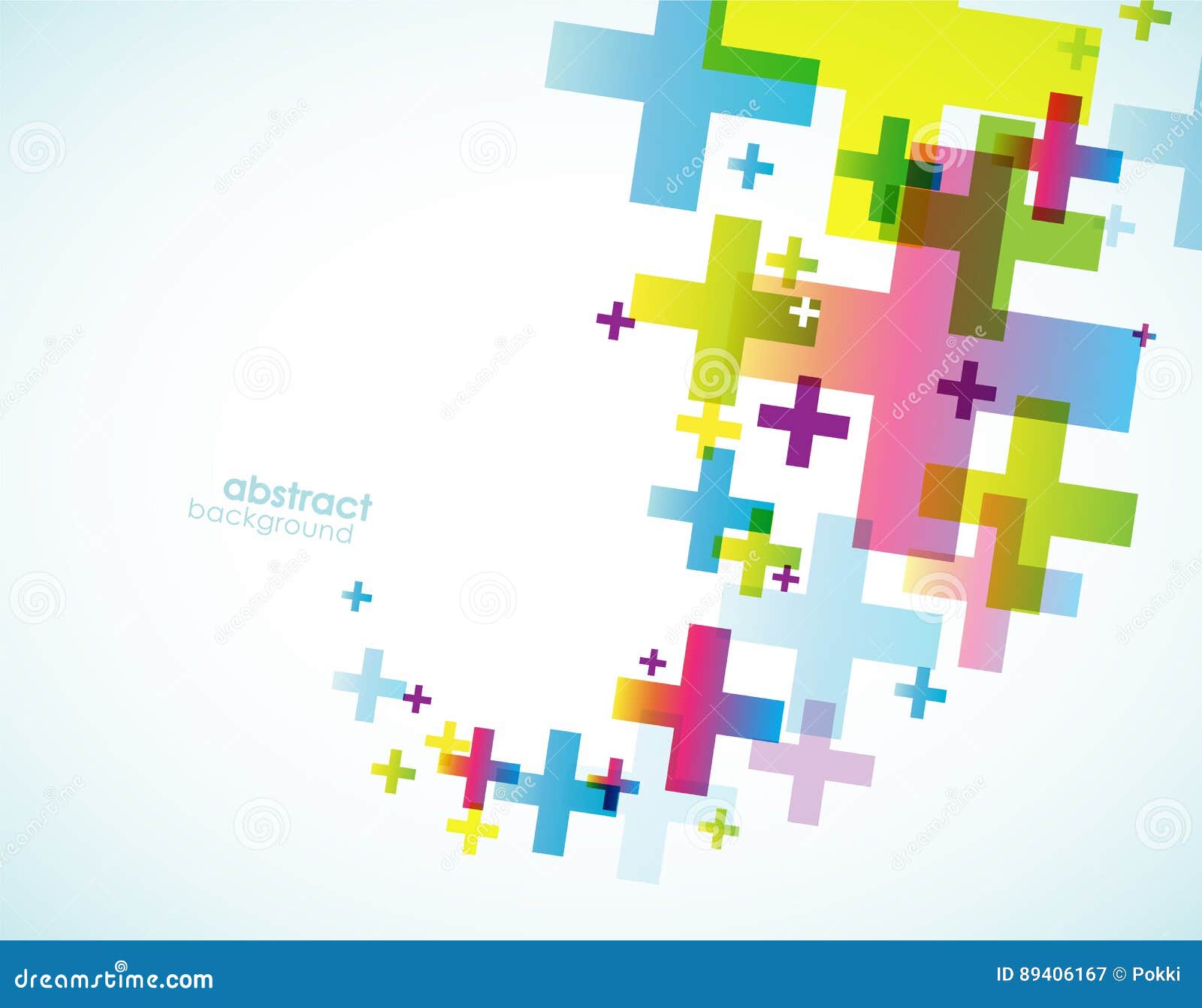 Abstract Background Created with Plus Sign. Stock Vector - Illustration ...