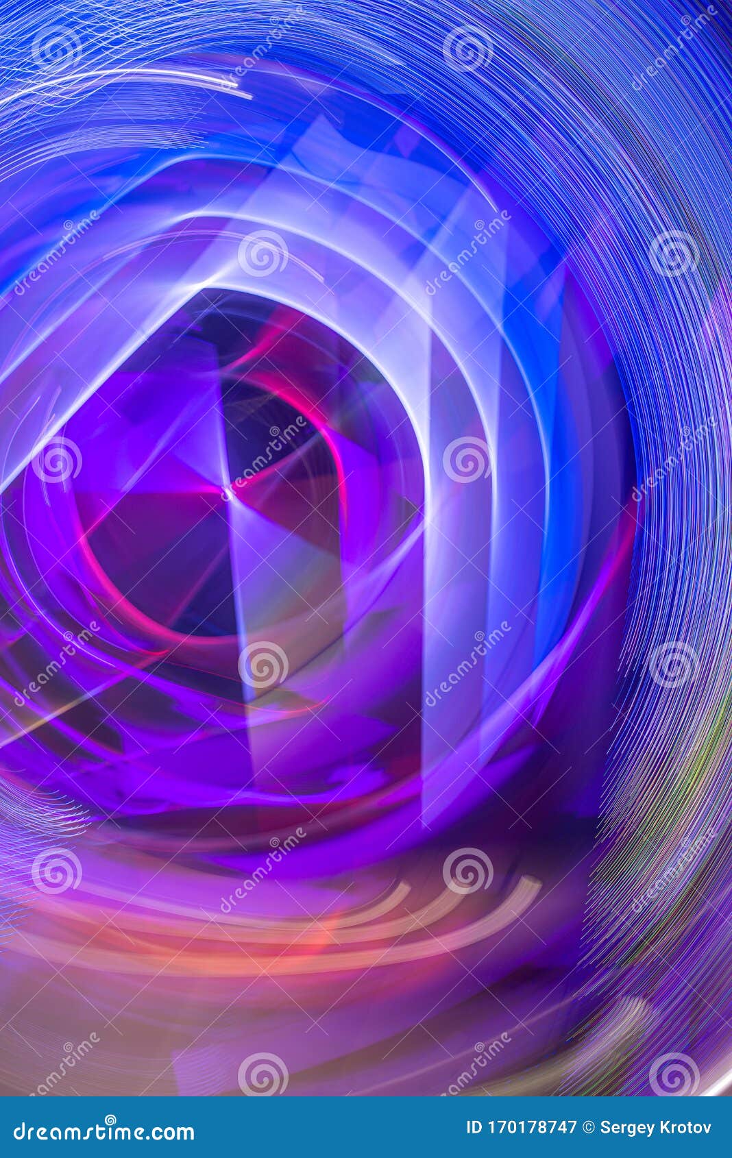 Abstract Background Created Using a Long Exposure Time and Multicolored ...