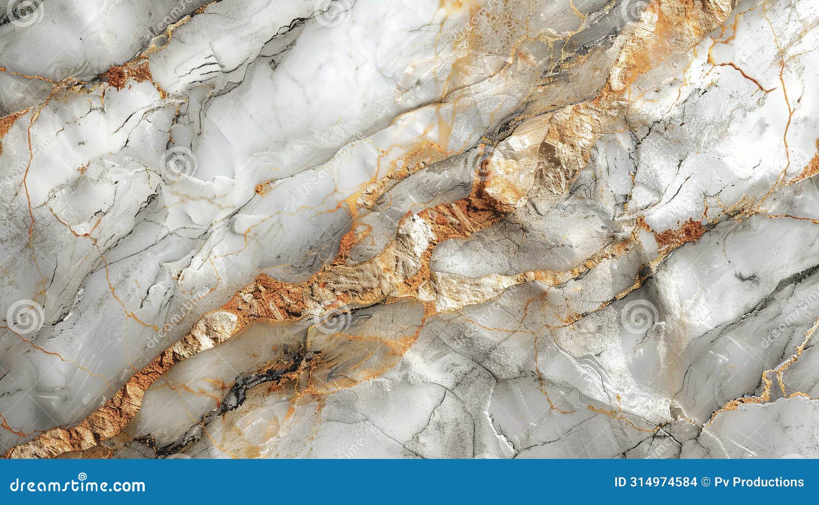 Abstract Background, Creative Texture of White Marble with Gold Veins ...