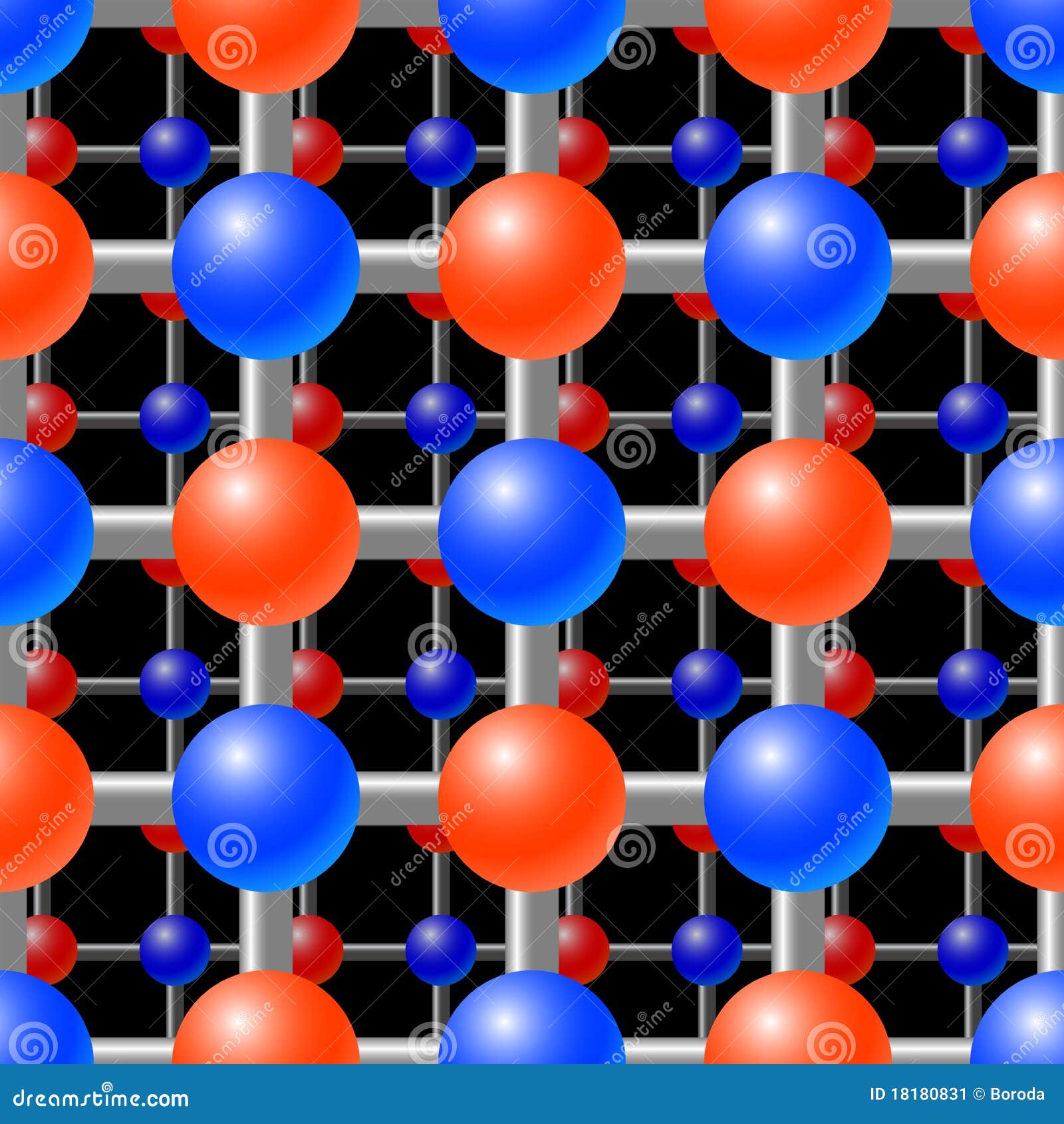 Abstract Background with Crystal Lattice Stock Vector - Illustration of ...