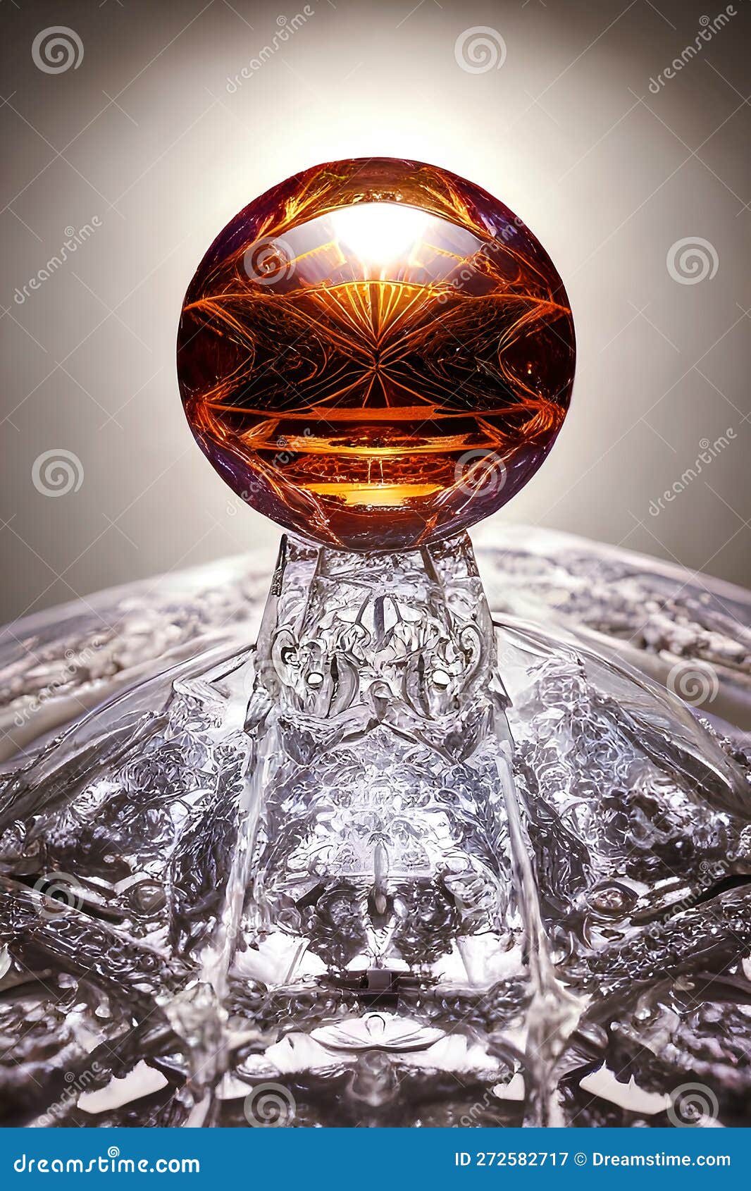 Abstract Background with Crystal, Transparent Glass Patterns ...