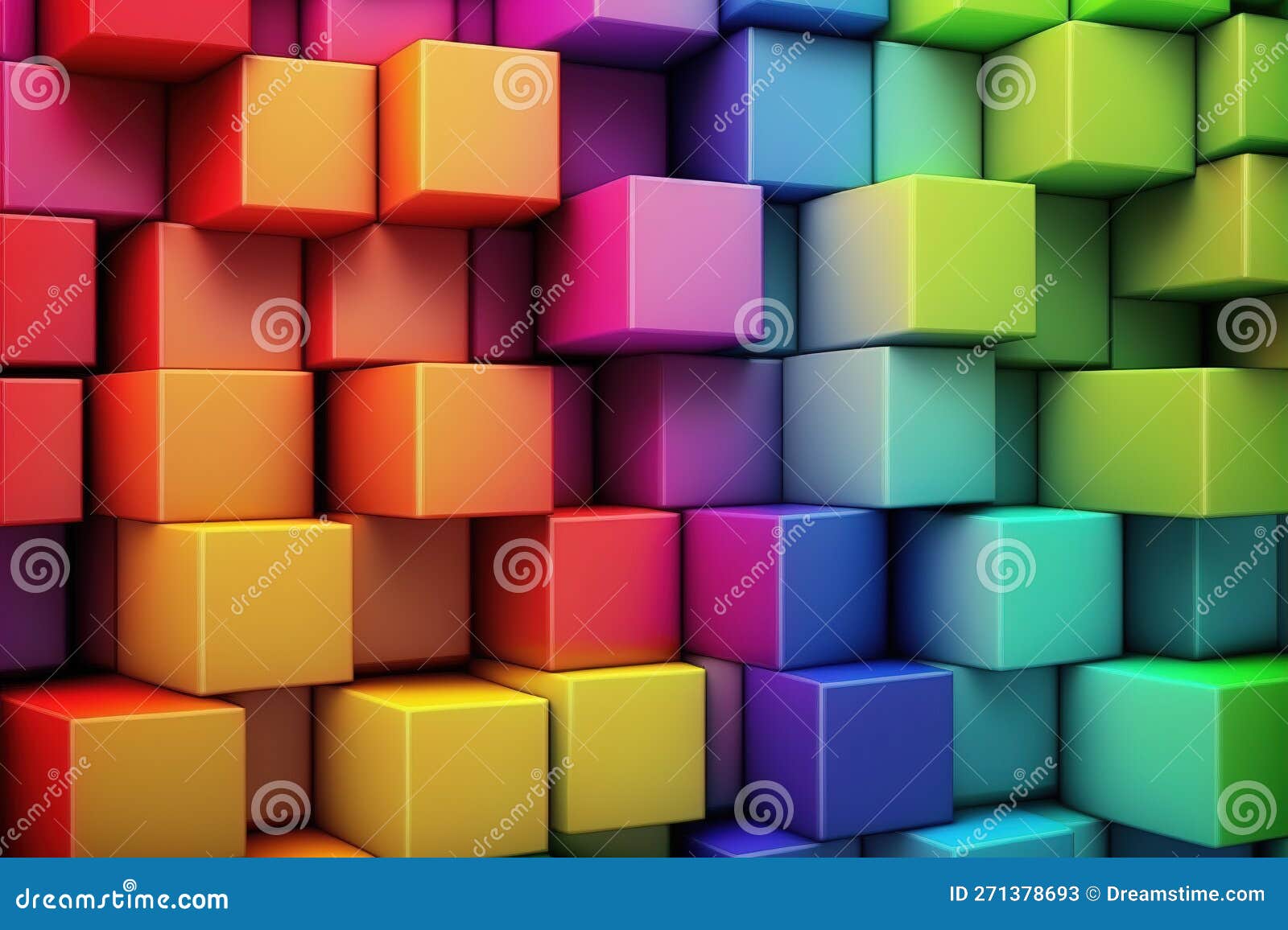 Abstract Background of Cube Blocks Wall Stacking Design Stock ...