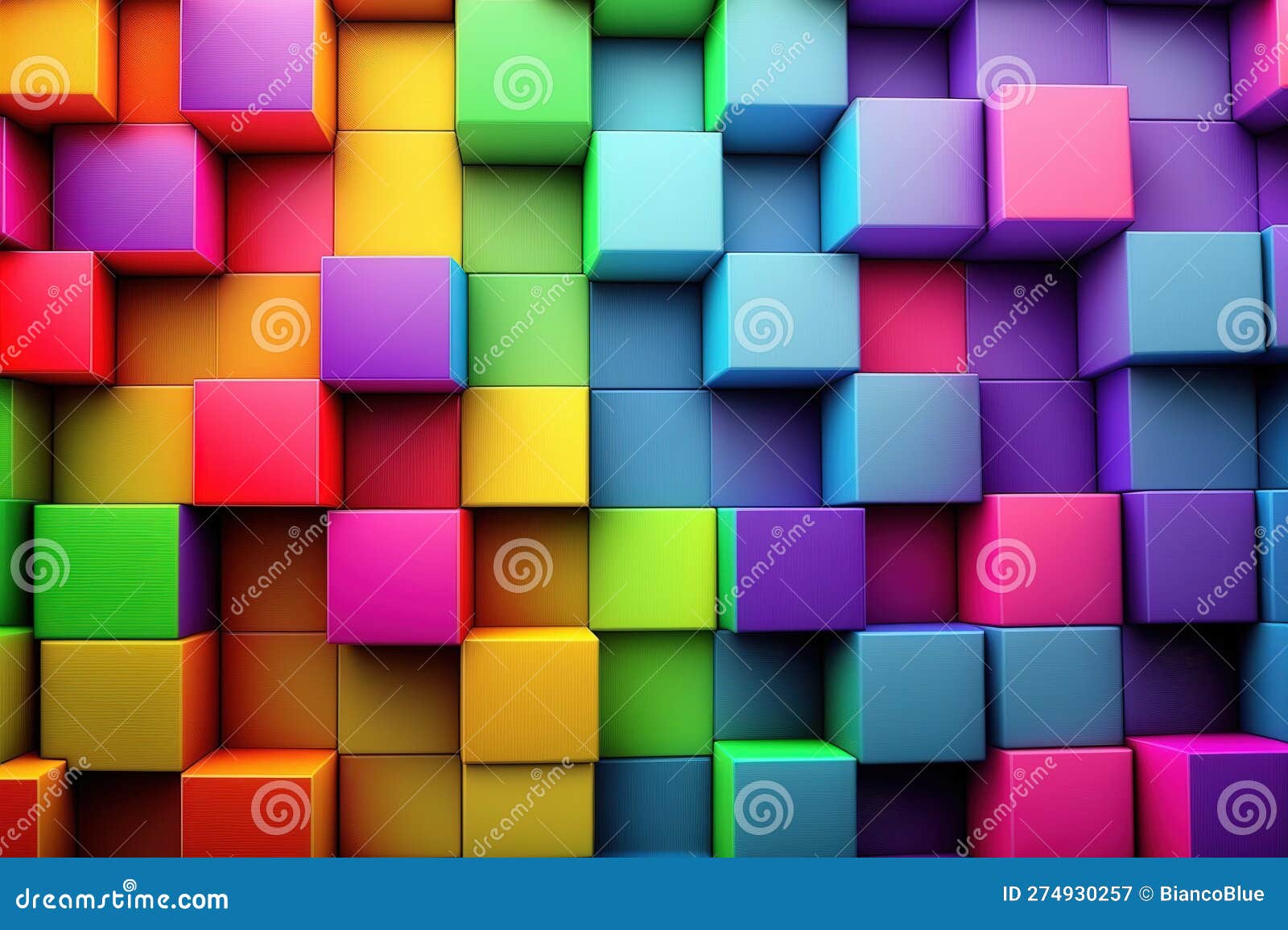 Abstract Background of Cube Blocks Wall Stacking Design Stock ...