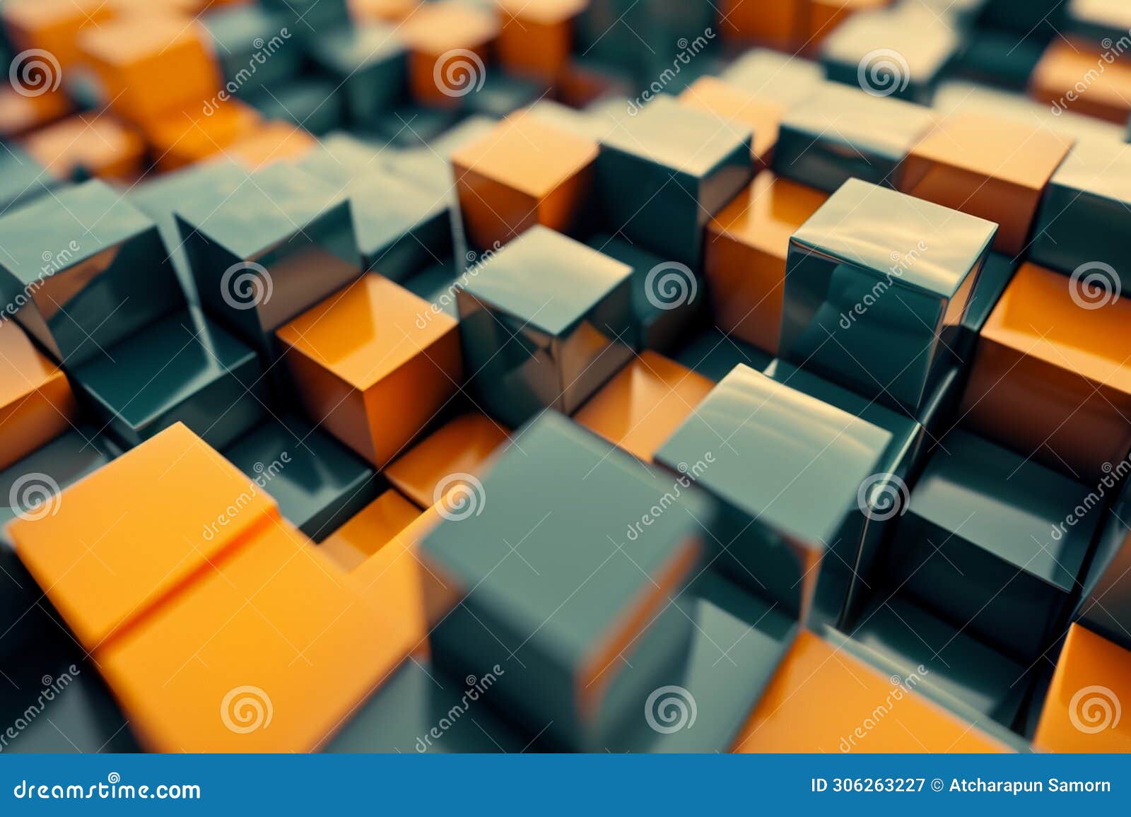 Abstract Background of Cube Blocks Wall Stacking Design for Cubic ...
