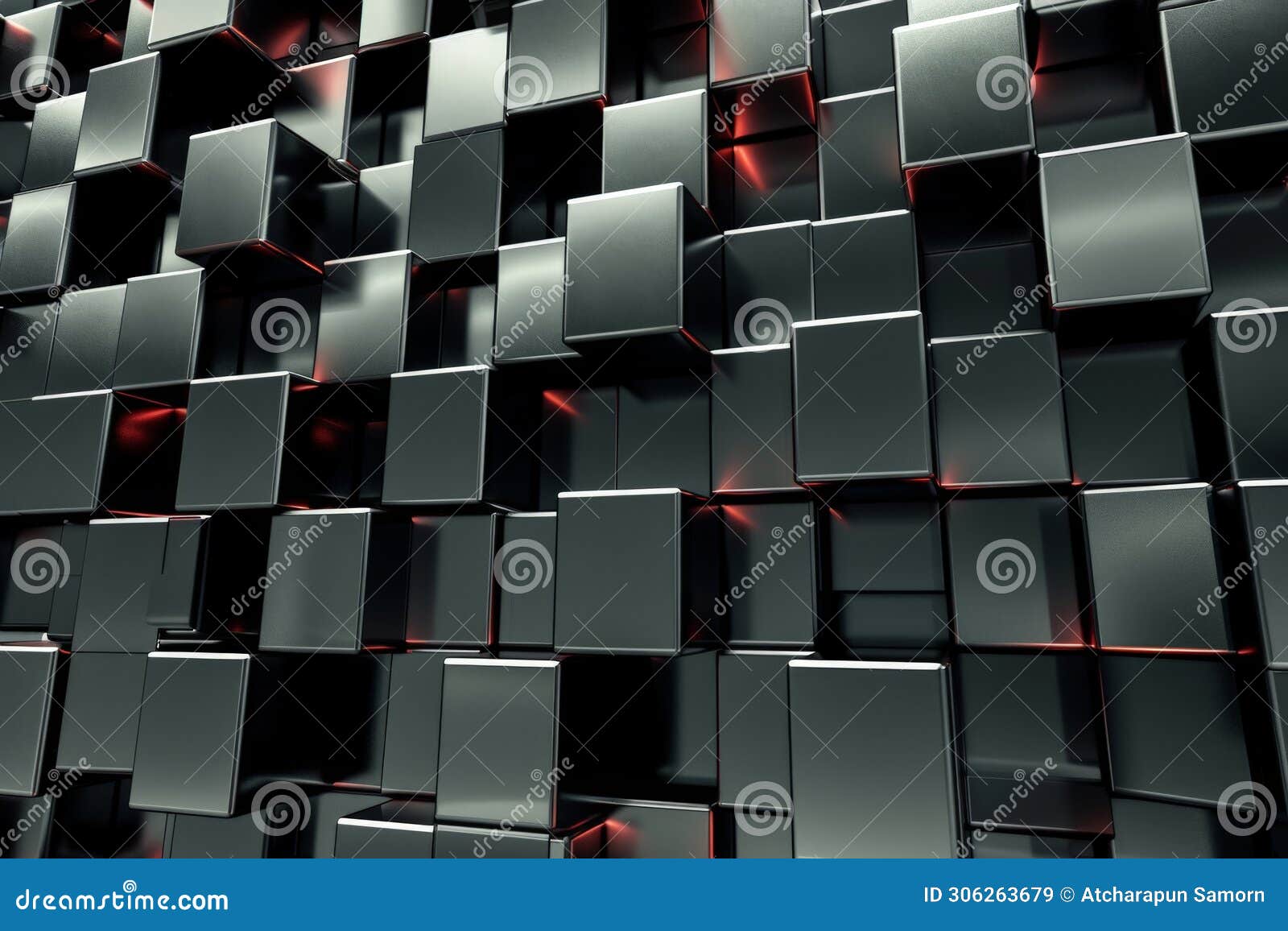 Abstract Background of Cube Blocks Wall Stacking Design for Cubic ...