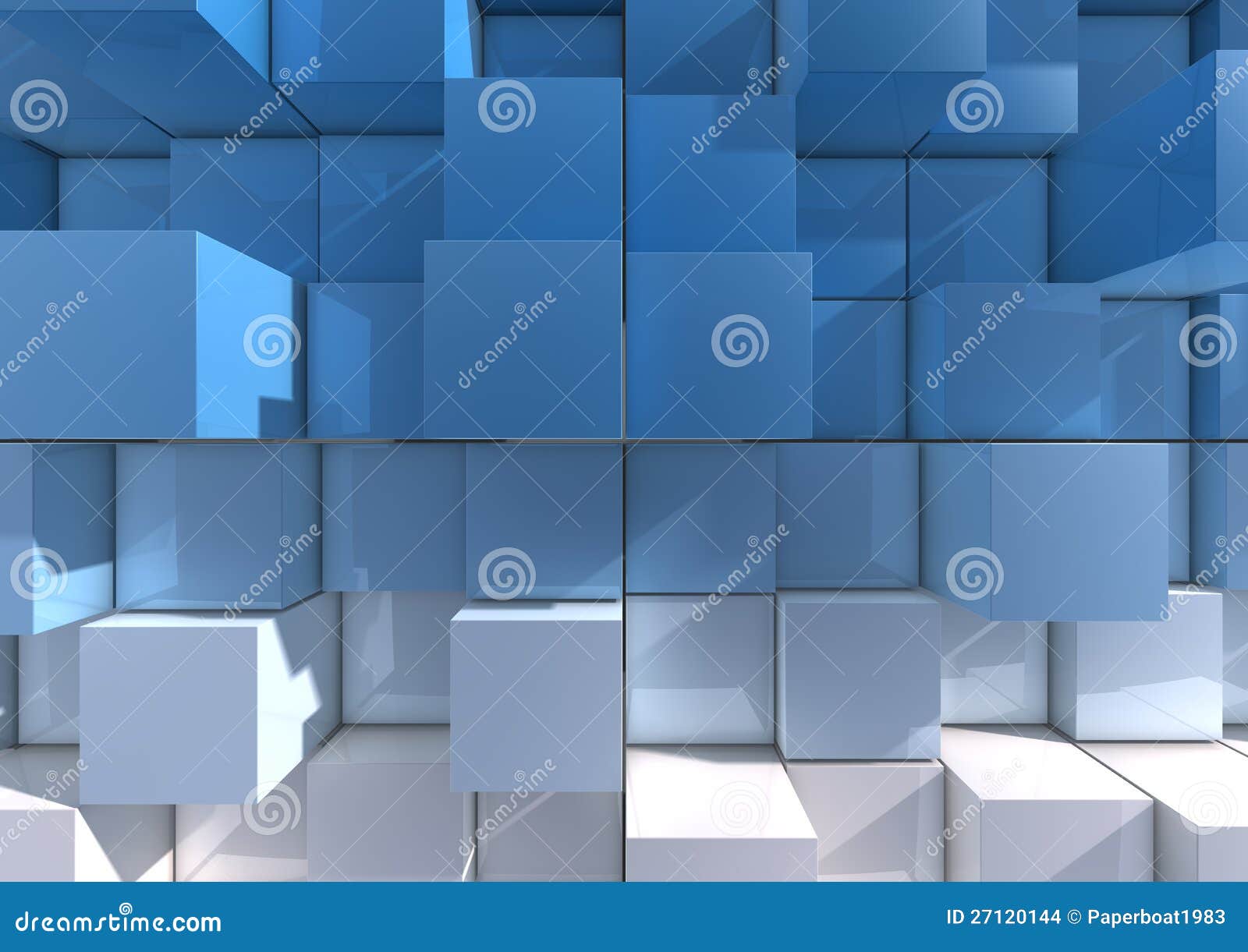 Abstract Background of Cubes Stock Illustration - Illustration of ...