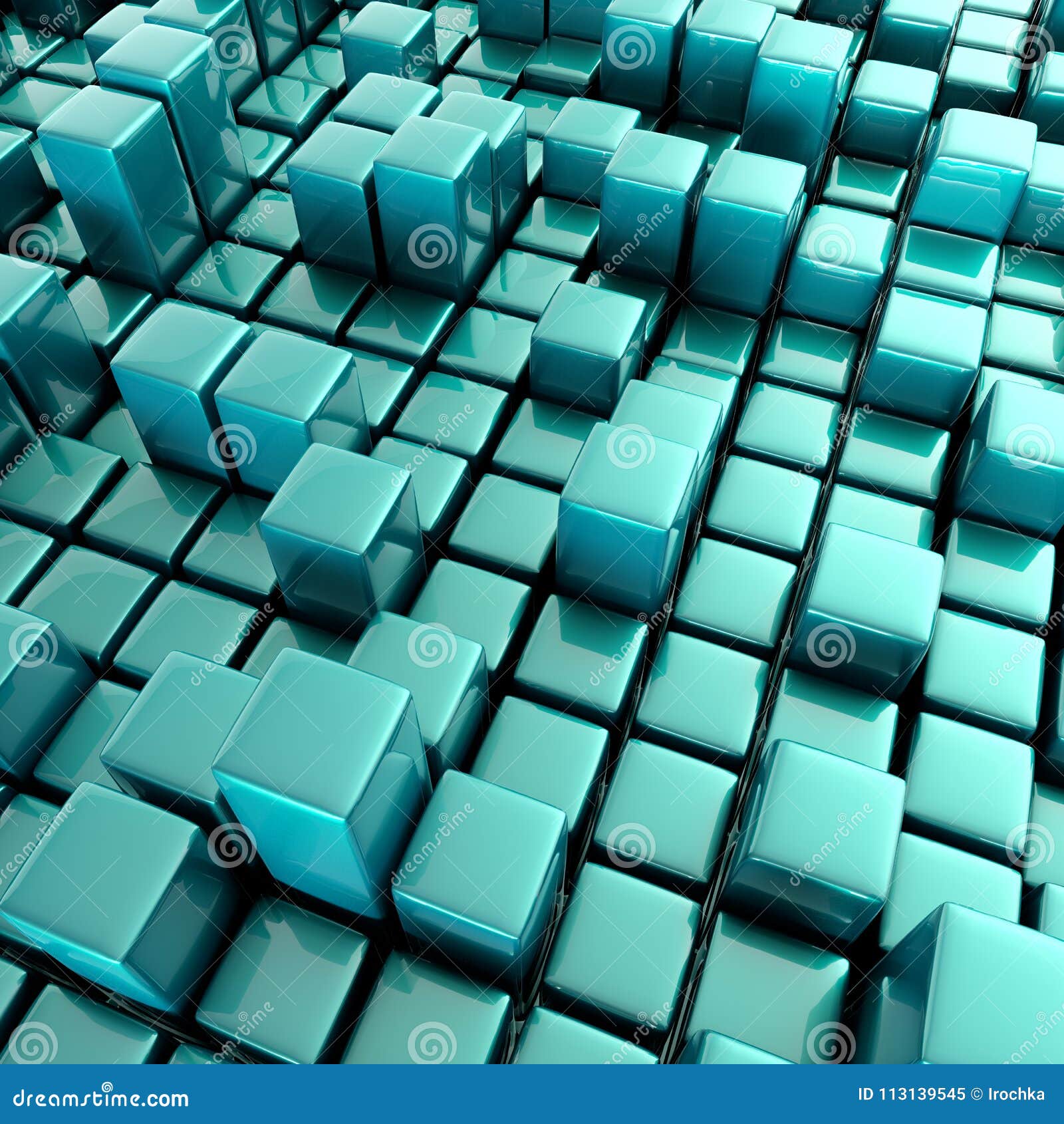 Abstract Background of Cubes Stock Illustration - Illustration of ...