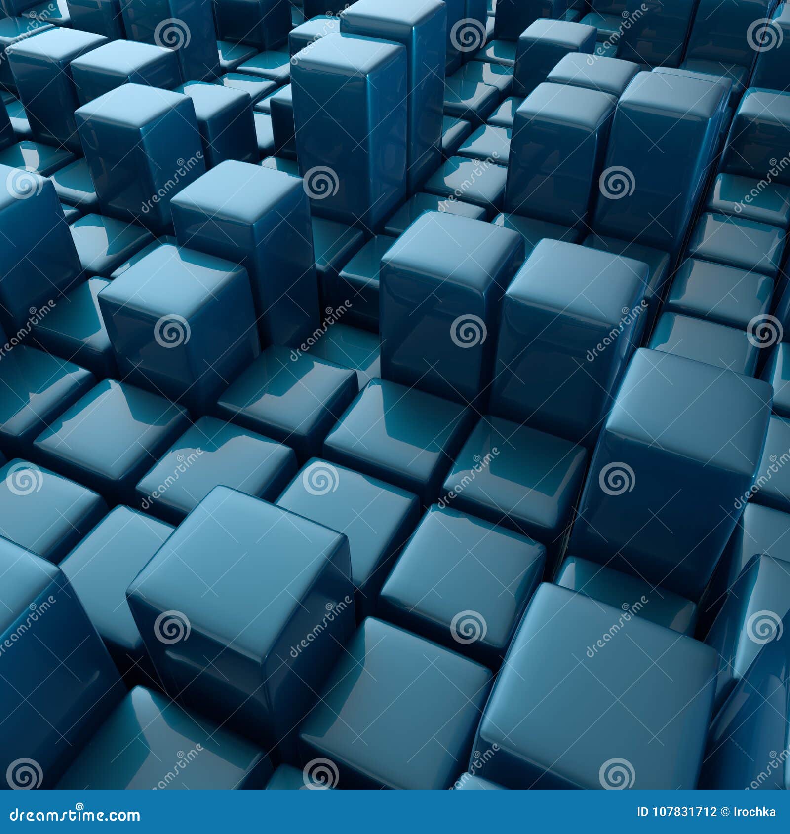 Abstract Background of Cubes Stock Illustration - Illustration of ...