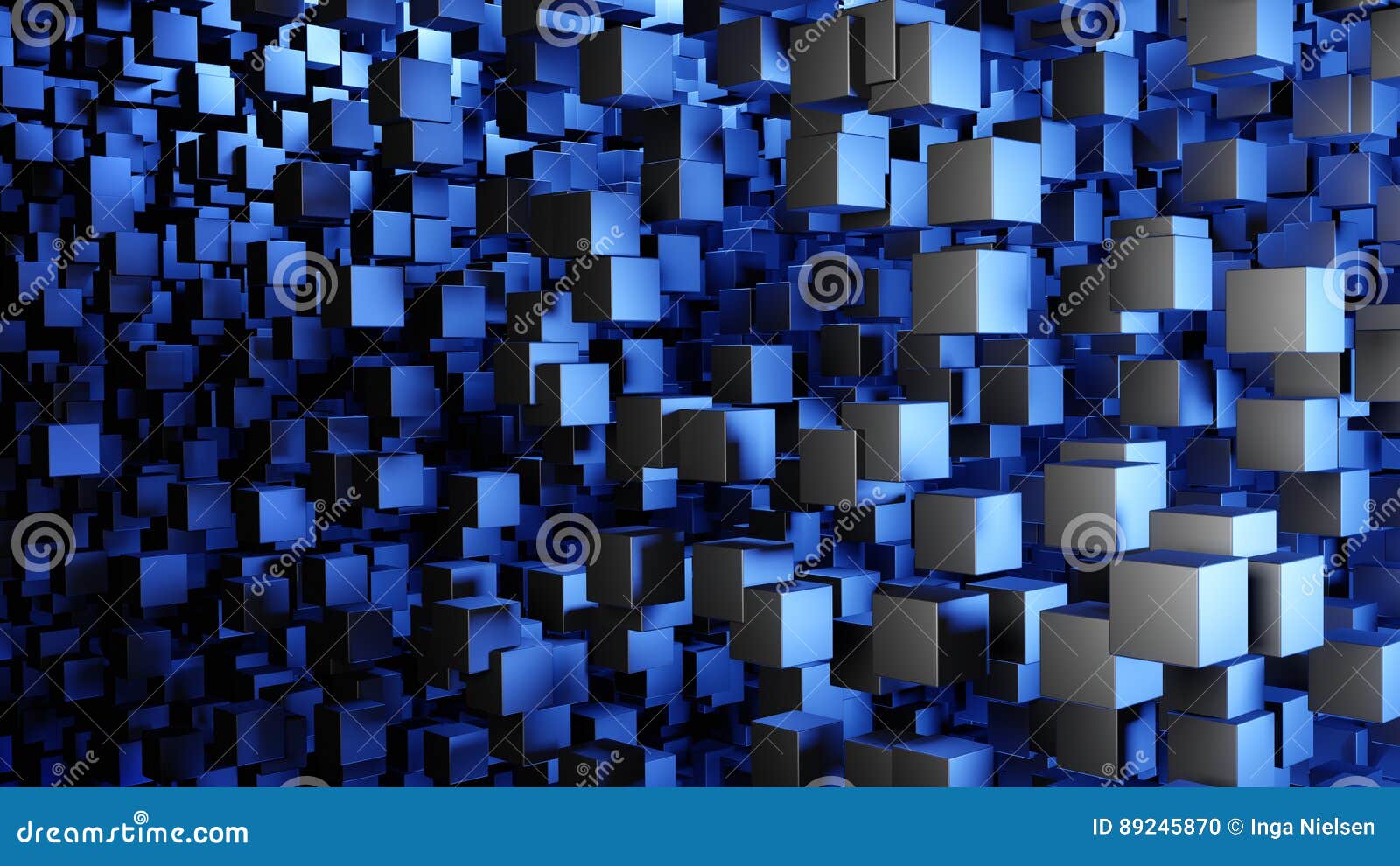 Abstract Background Cubes 3d Stock Illustration - Illustration of cubic ...