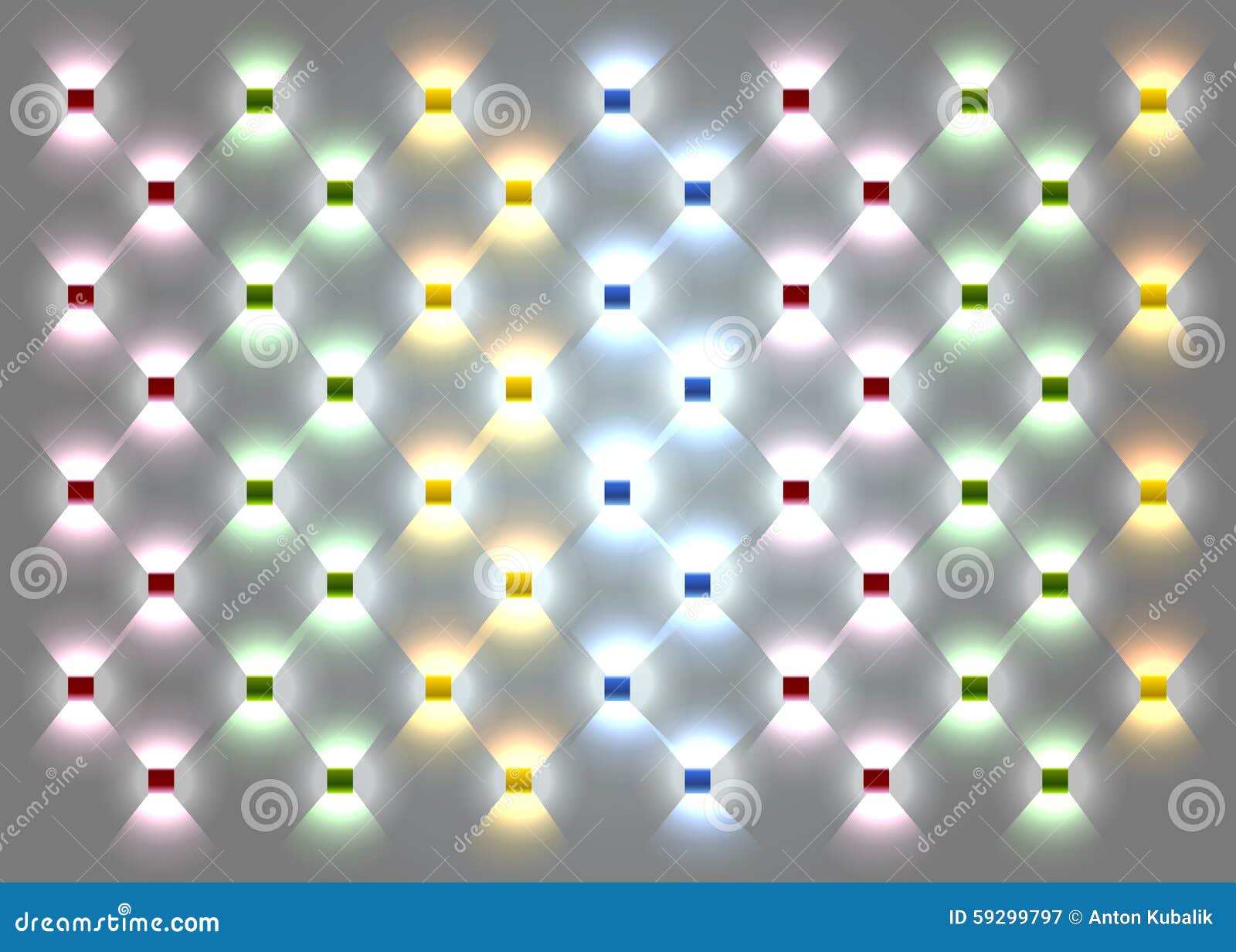 Abstract Background of Cubes and Lights Stock Vector - Illustration of ...