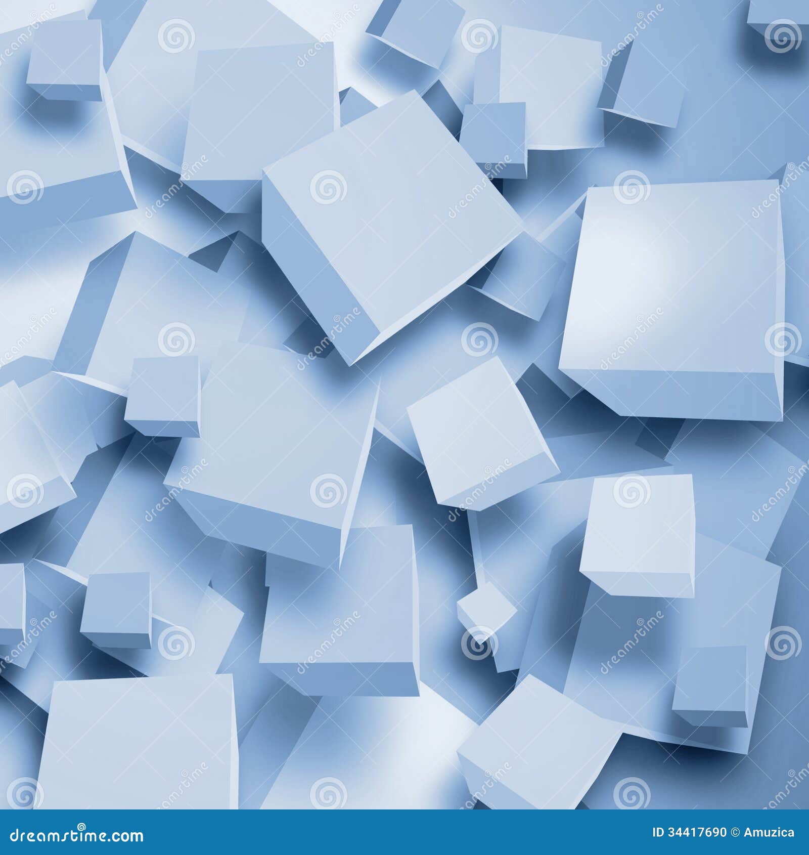 Abstract Background with Cubes Stock Illustration - Illustration of ...