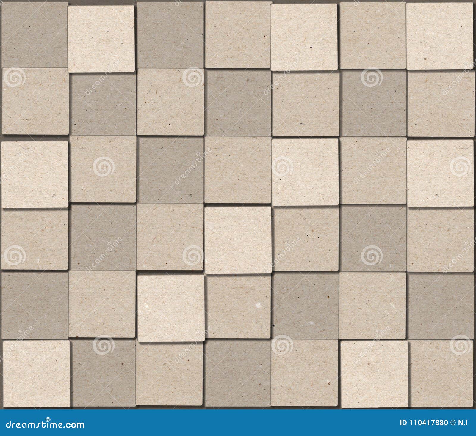 Abstract Background with Cubic Paper Textured Blocks Stock Illustration ...