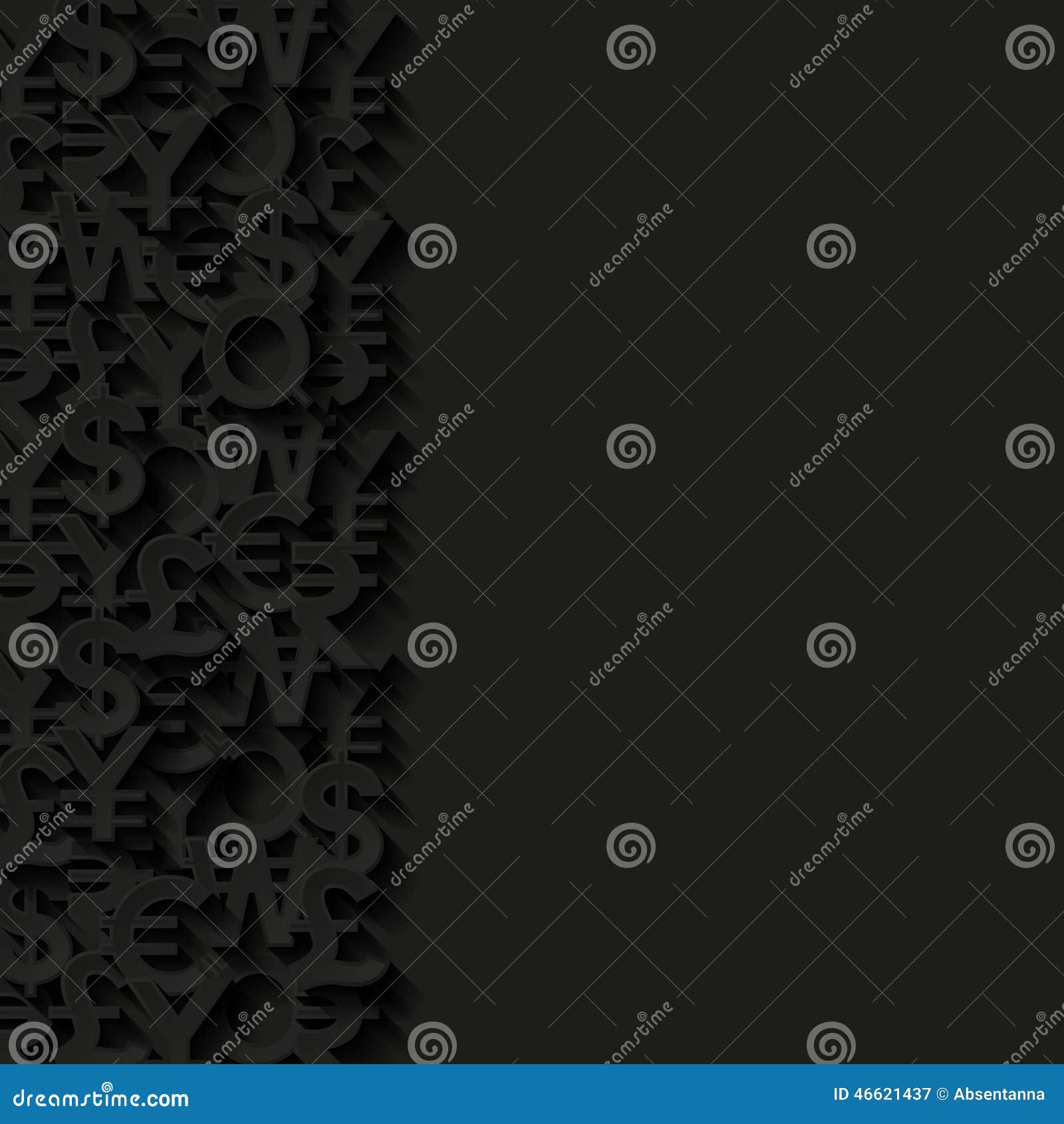 Abstract Background with Currency Symbols Stock Vector - Illustration ...