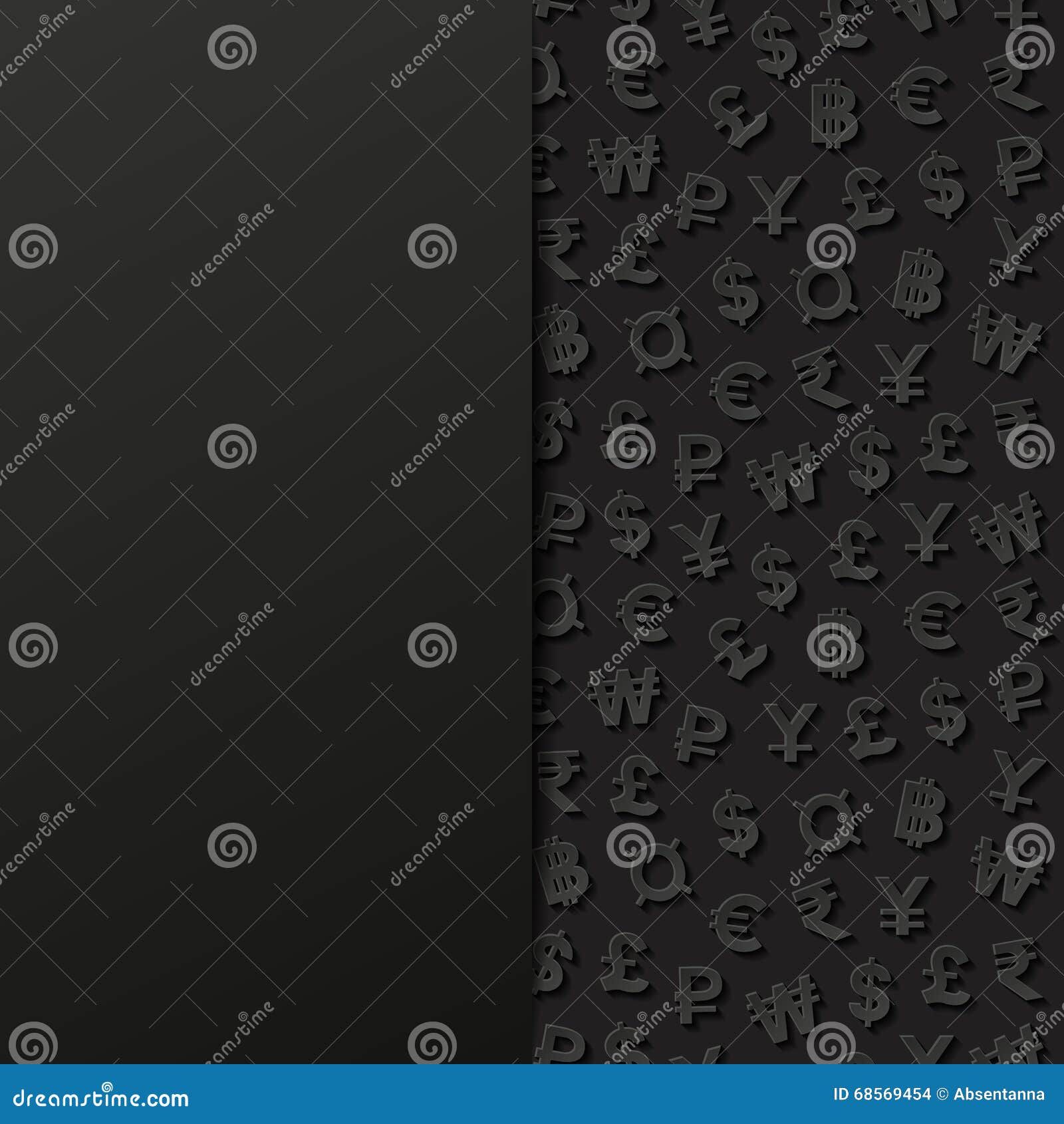 Abstract Background with Currency Symbols Stock Vector - Illustration ...