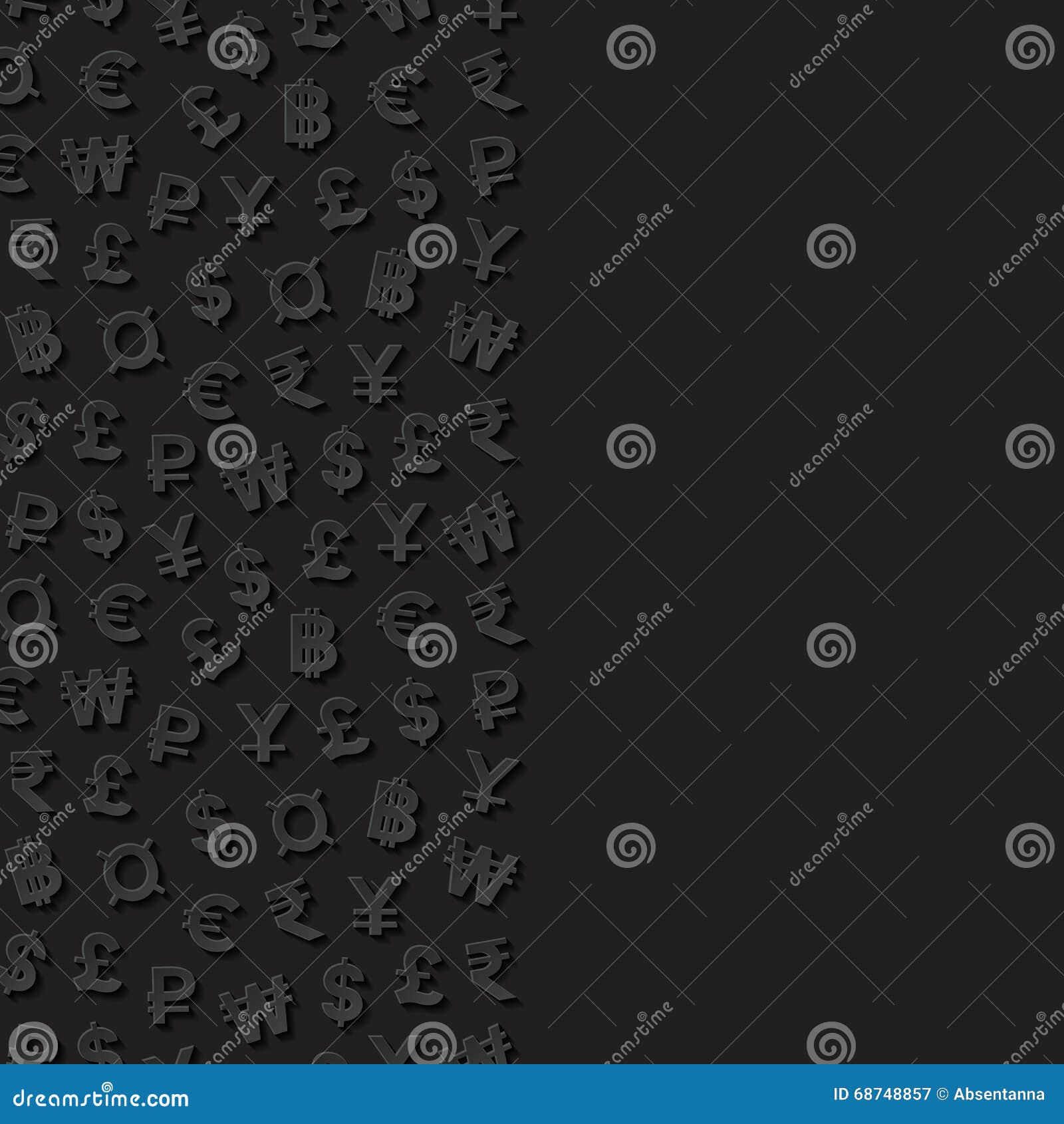 Abstract Background with Currency Symbols Stock Vector - Illustration ...