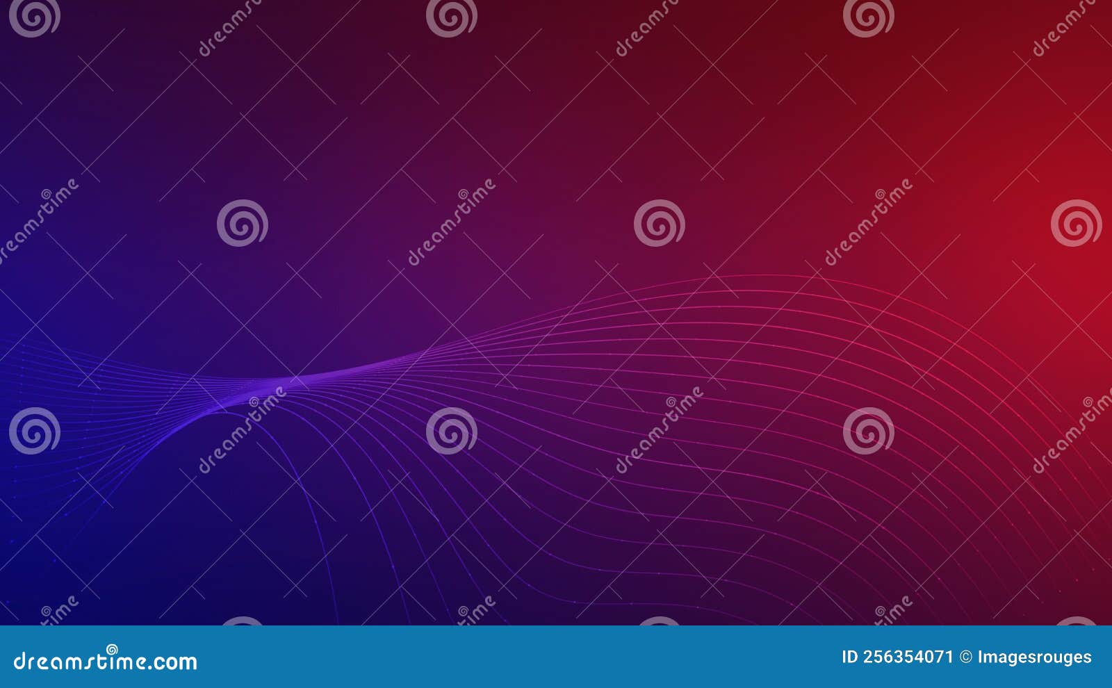 Abstract Background Curve of Data Connect for Dots and Lines on ...
