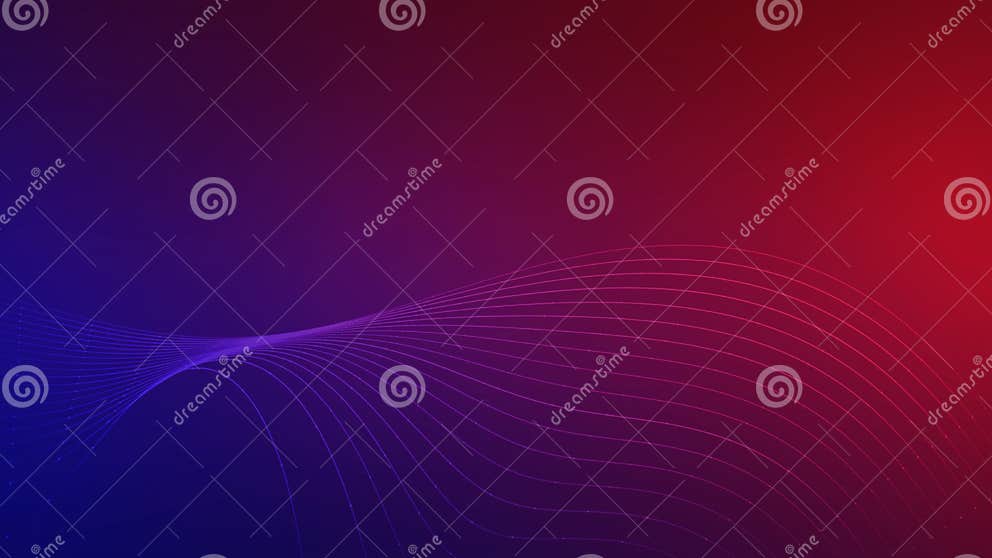 Abstract Background Curve of Data Connect for Dots and Lines on ...