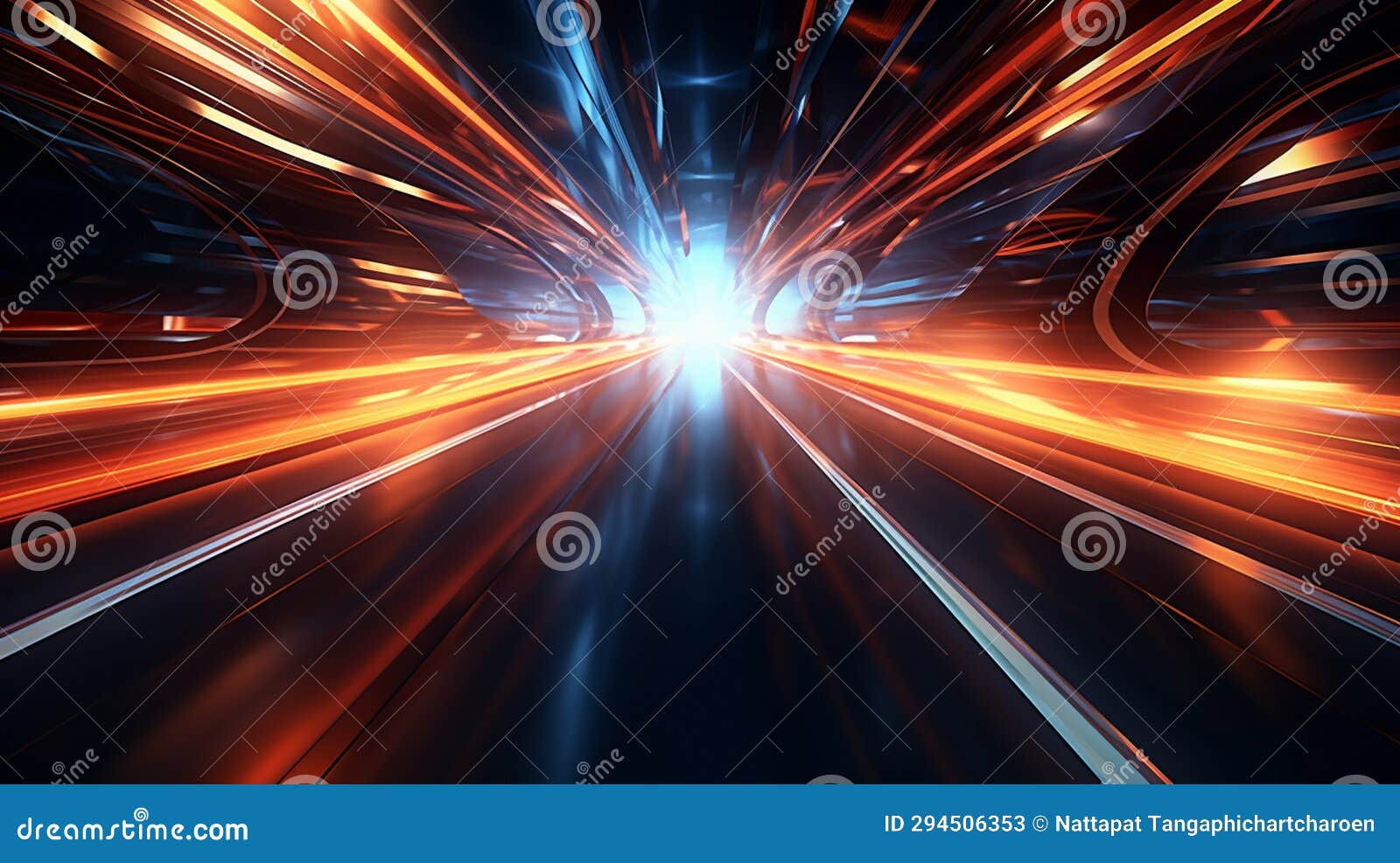 Abstract Background Curve Distortion Perspective Angle Light Trails ...