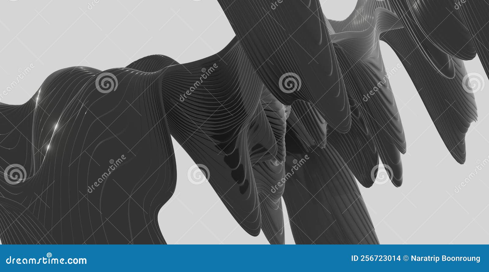 Abstract Background Curve Parallel Lines Warped Shapes Textures 3d ...