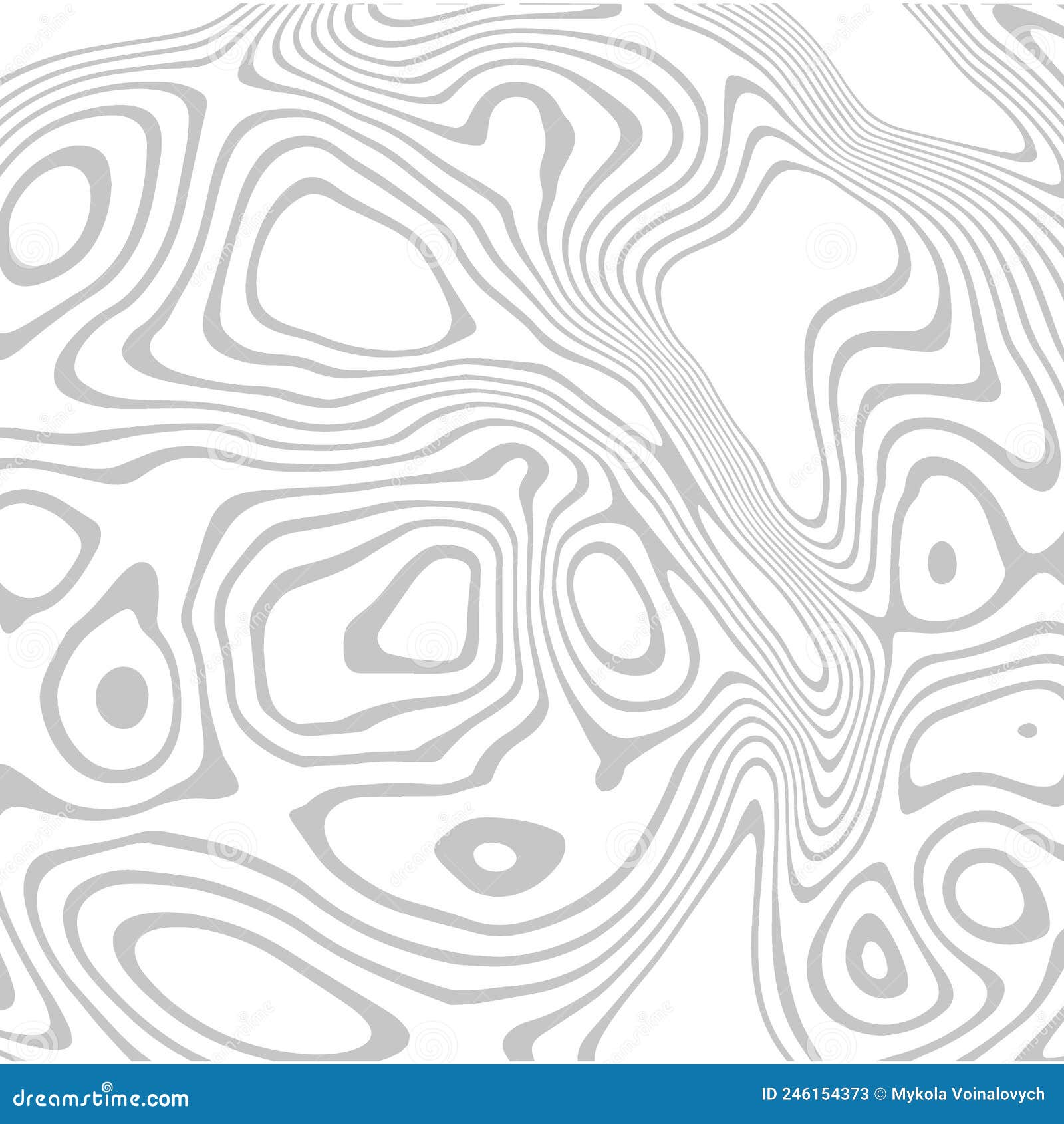 Abstract Background of Curved Gray Lines on a White Background, Design ...
