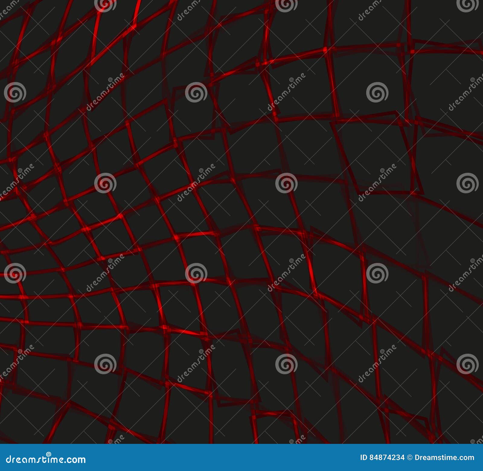 Abstract Background with Curved Red Squares.vector Stock Vector ...