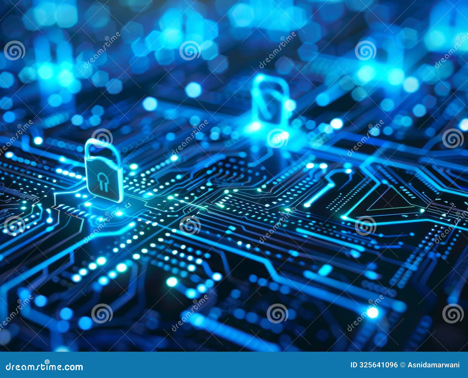 Abstract Background of Cyber Security and Internet Safety in Digital ...