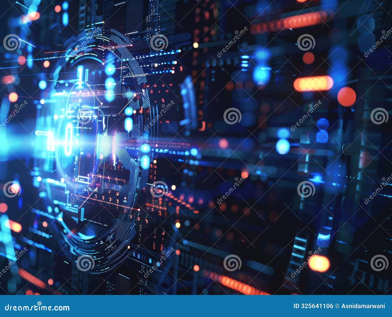 Abstract Background of Cyber Security and Internet Safety in Digital ...