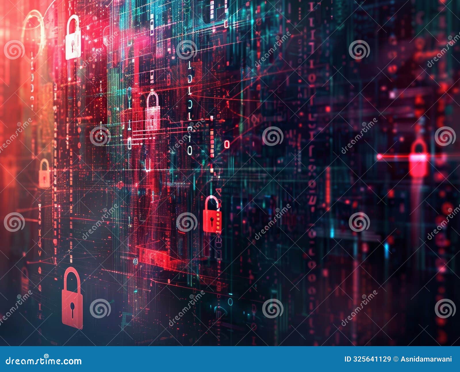 Abstract Background of Cyber Security and Internet Safety in Digital ...