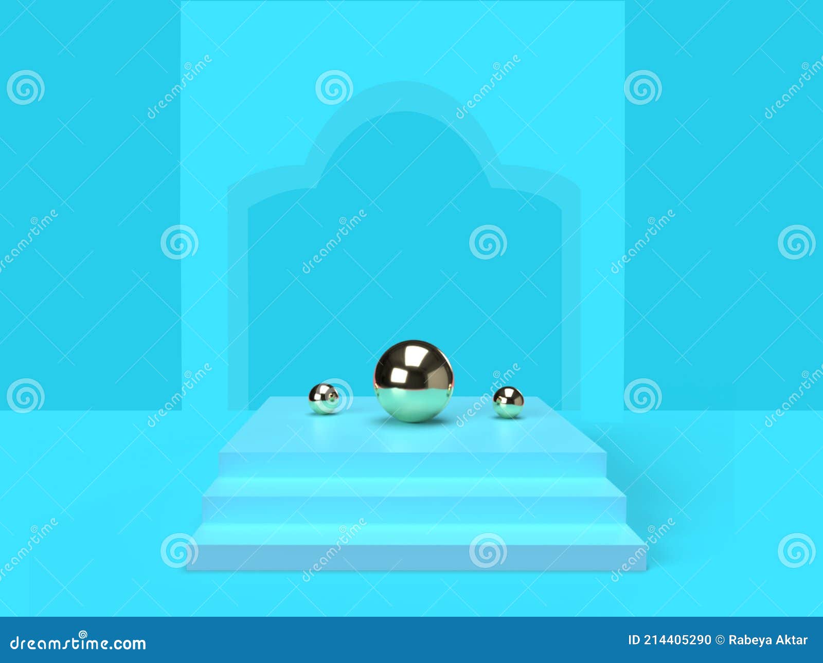 Abstract Background 3d Blue Rendering Template Stock Illustration ...