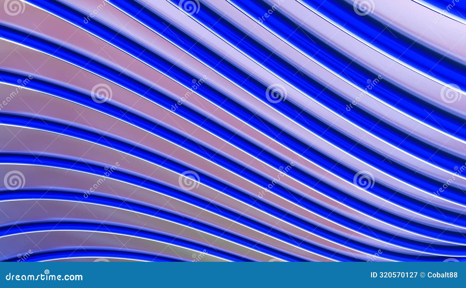 Abstract Background, 3d Blue Wavy Stripes Pattern, Interesting Striped ...