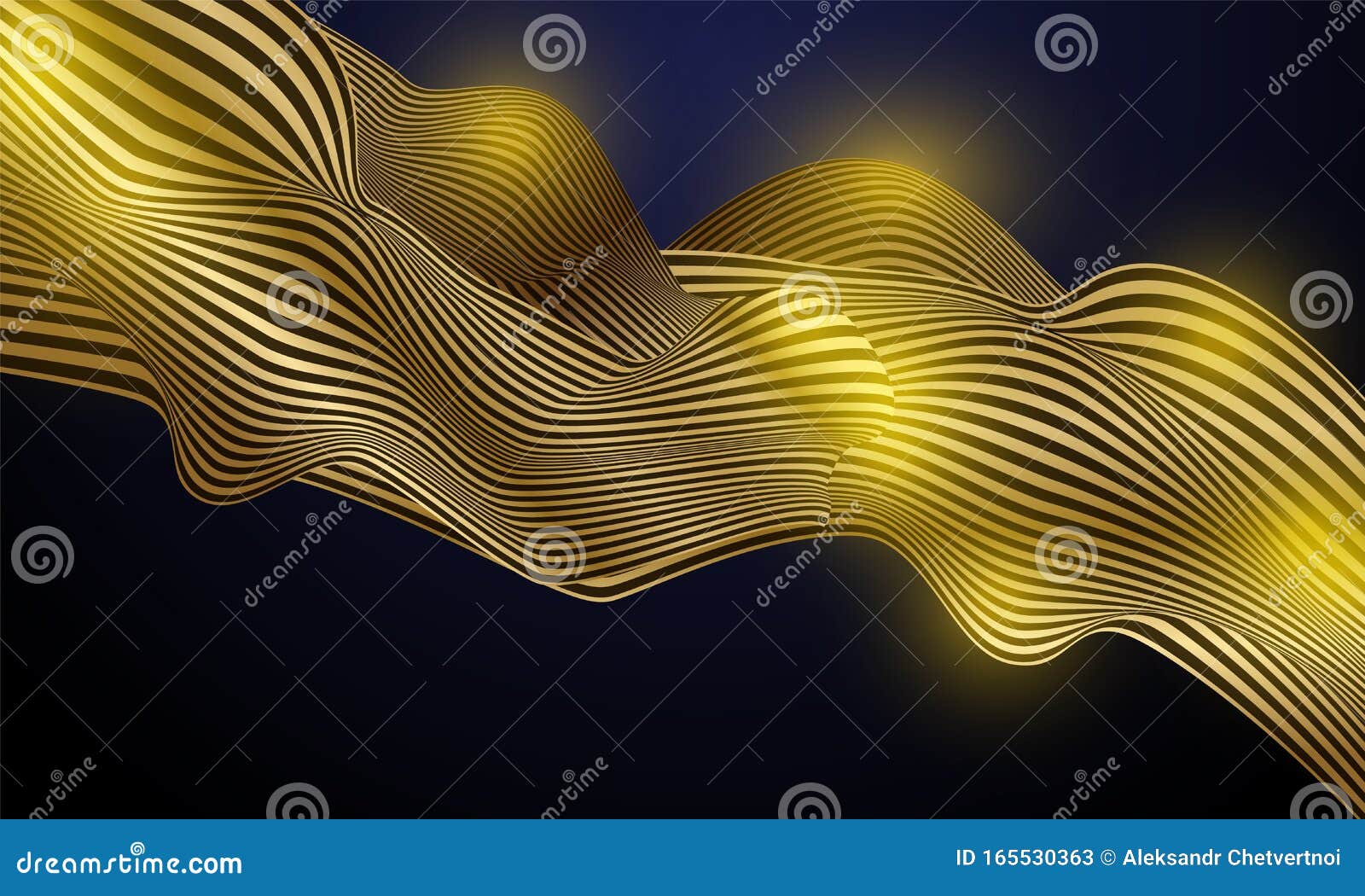 Abstract Background with 3d Dynamic Shapes. Black Bubbles. Modern Cover ...