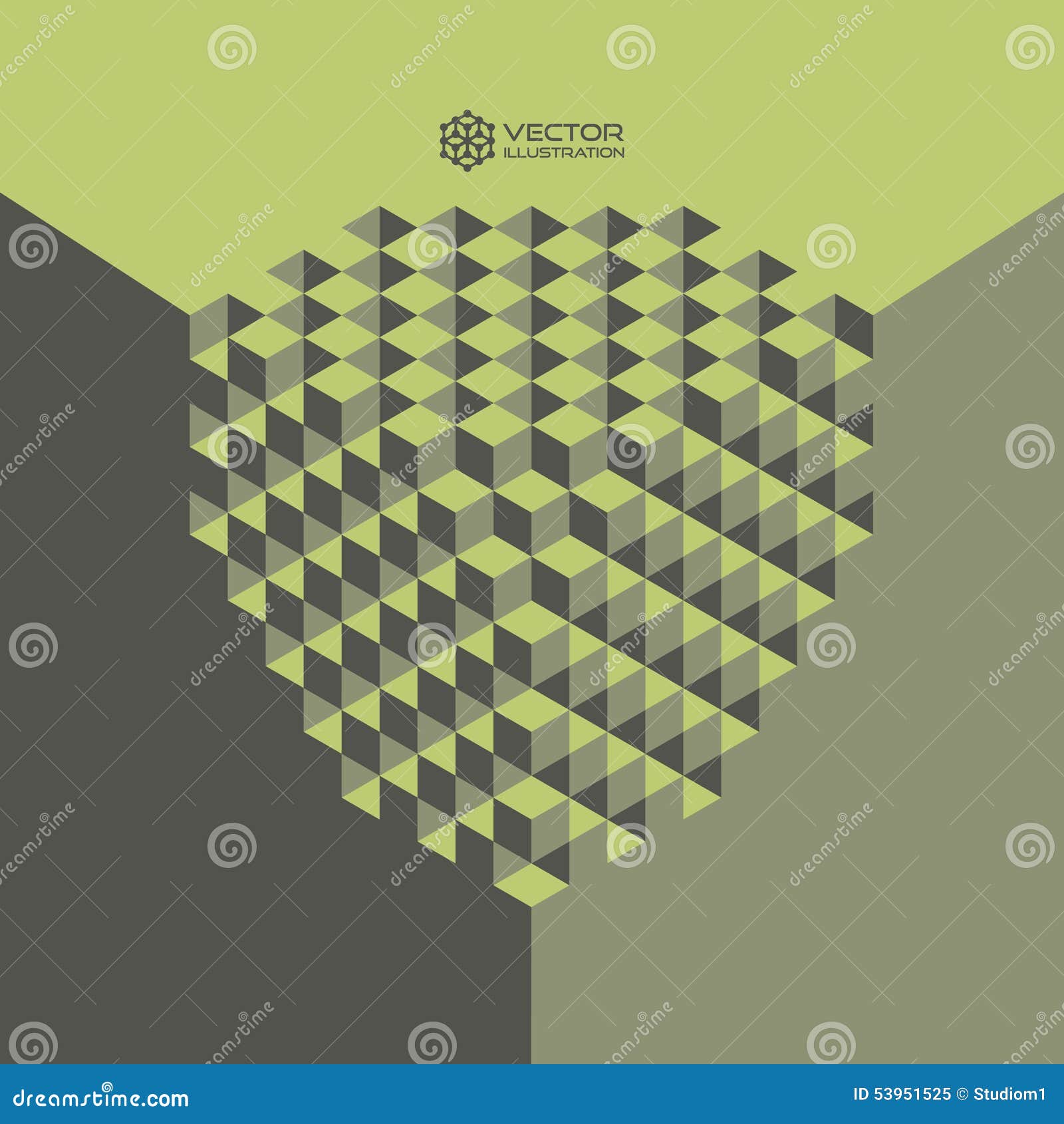 Abstract Background with 3D-effect. Vector Stock Vector - Illustration ...