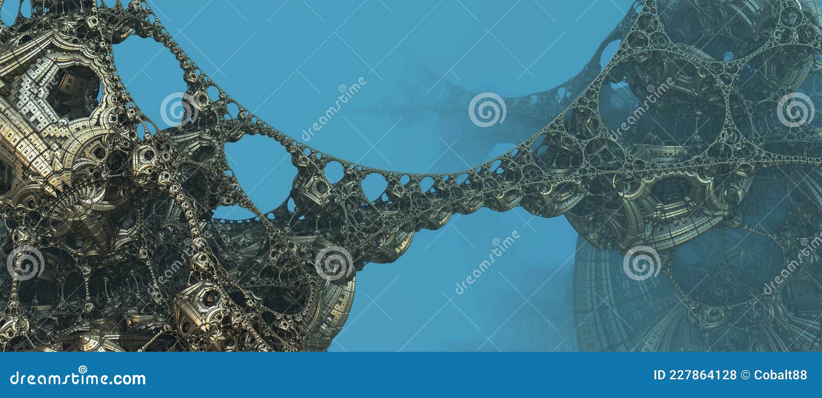 Abstract Background 3D, Fantastic Ancient Civilization Architecture ...