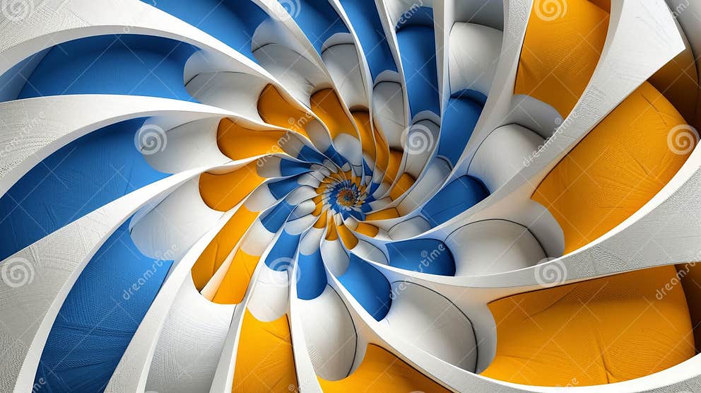 Abstract Background 3D Floral Shaped Abstract Circular Patterns in ...