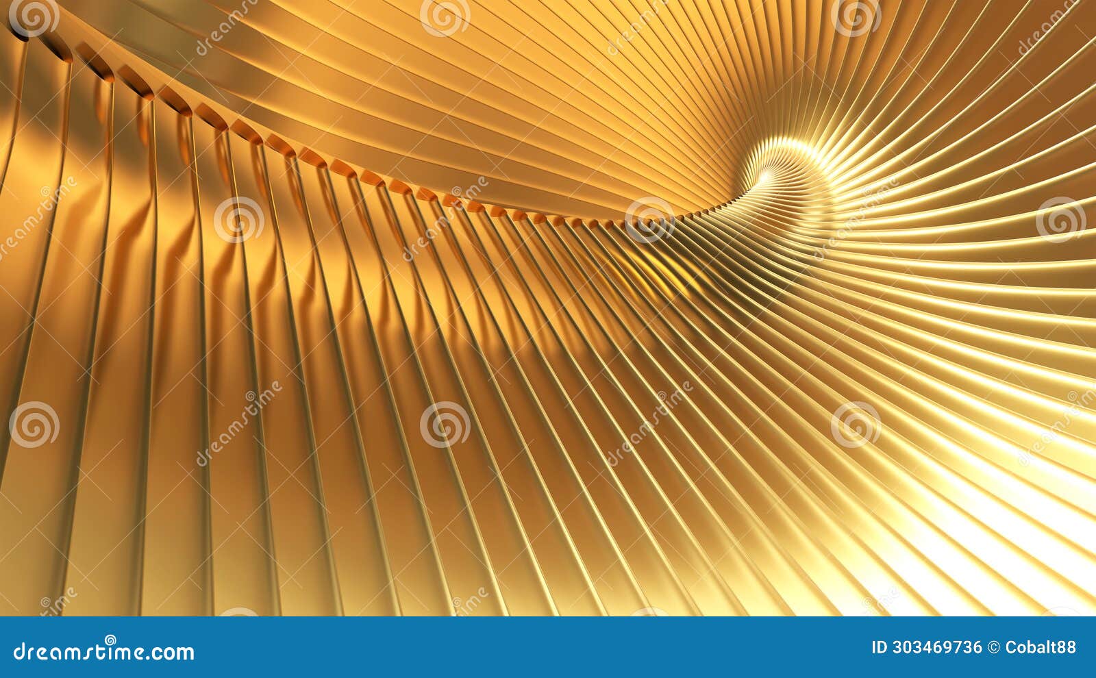 Abstract Background, 3d Gold Metallic Wavy Stripes Pattern, Interesting ...
