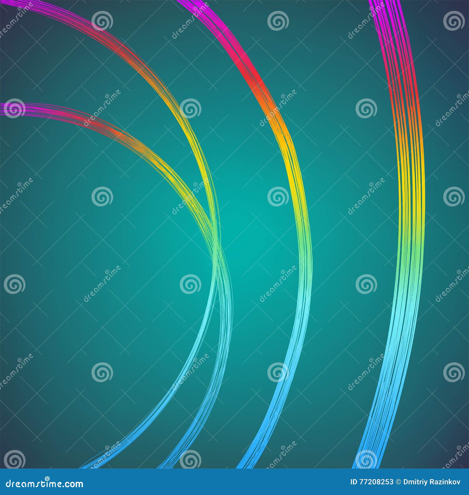 Abstract Background with 3D Pink and Blue Lines. Illustration Stock ...