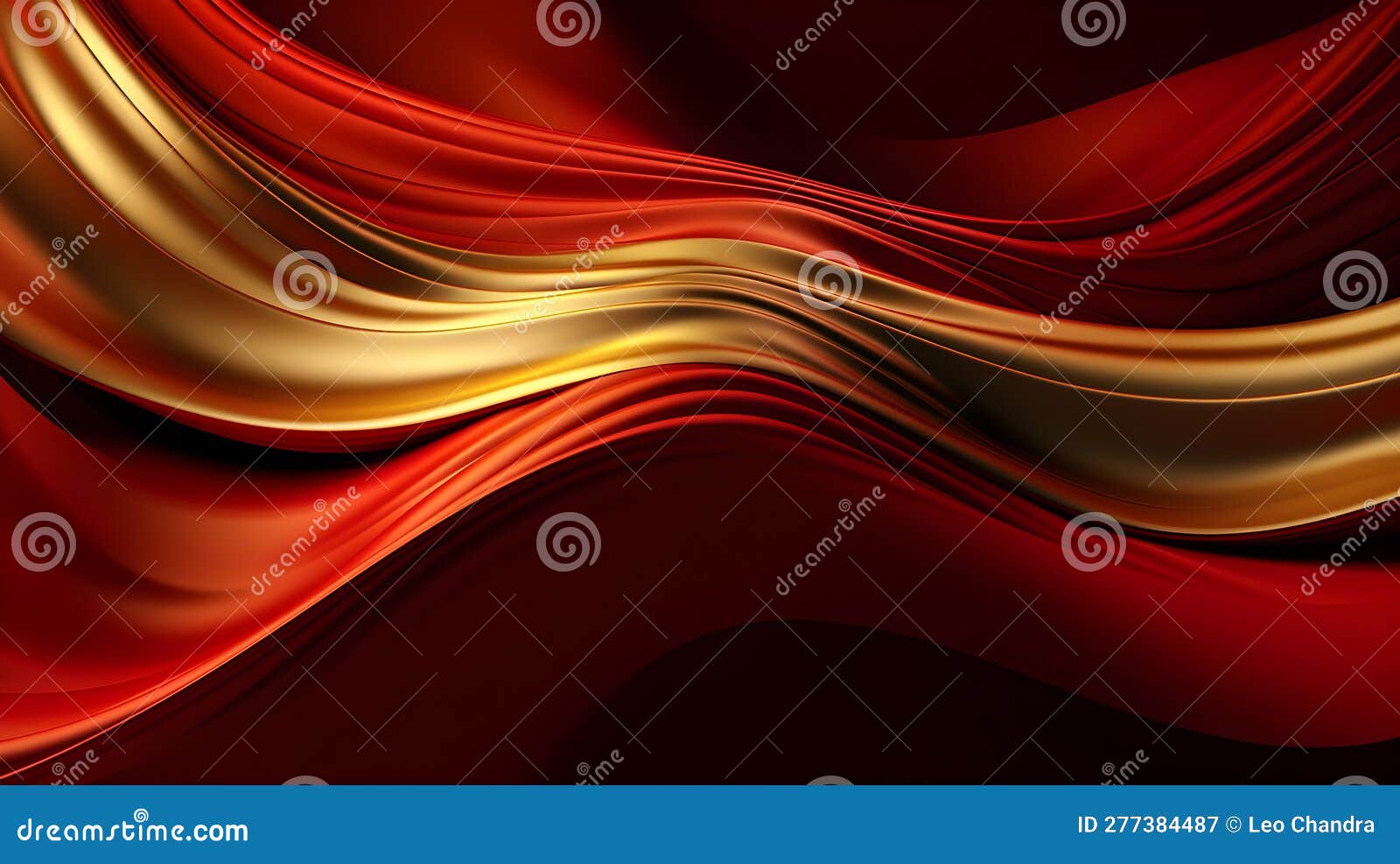 Abstract Background with 3D Red Gradient Silk Fabric ,generative Ai ...