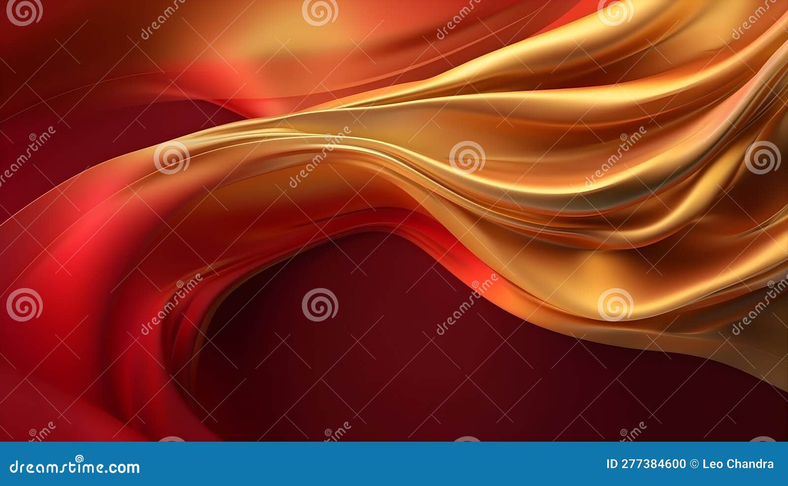 Abstract Background with 3D Red Gradient Silk Fabric ,generative Ai ...