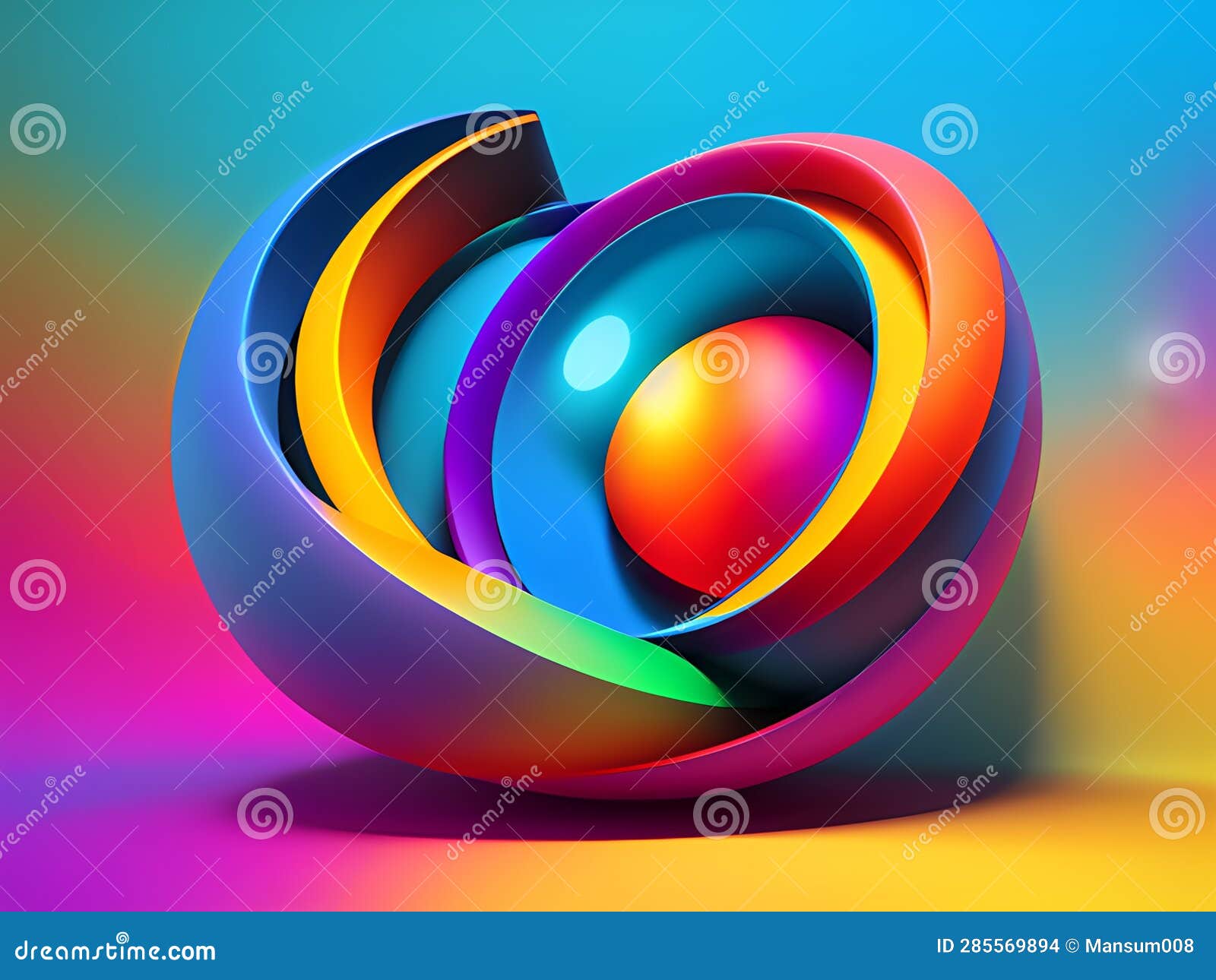 Abstract Background. 3d Rendering, Creative Concept, Art, Ai Generated ...