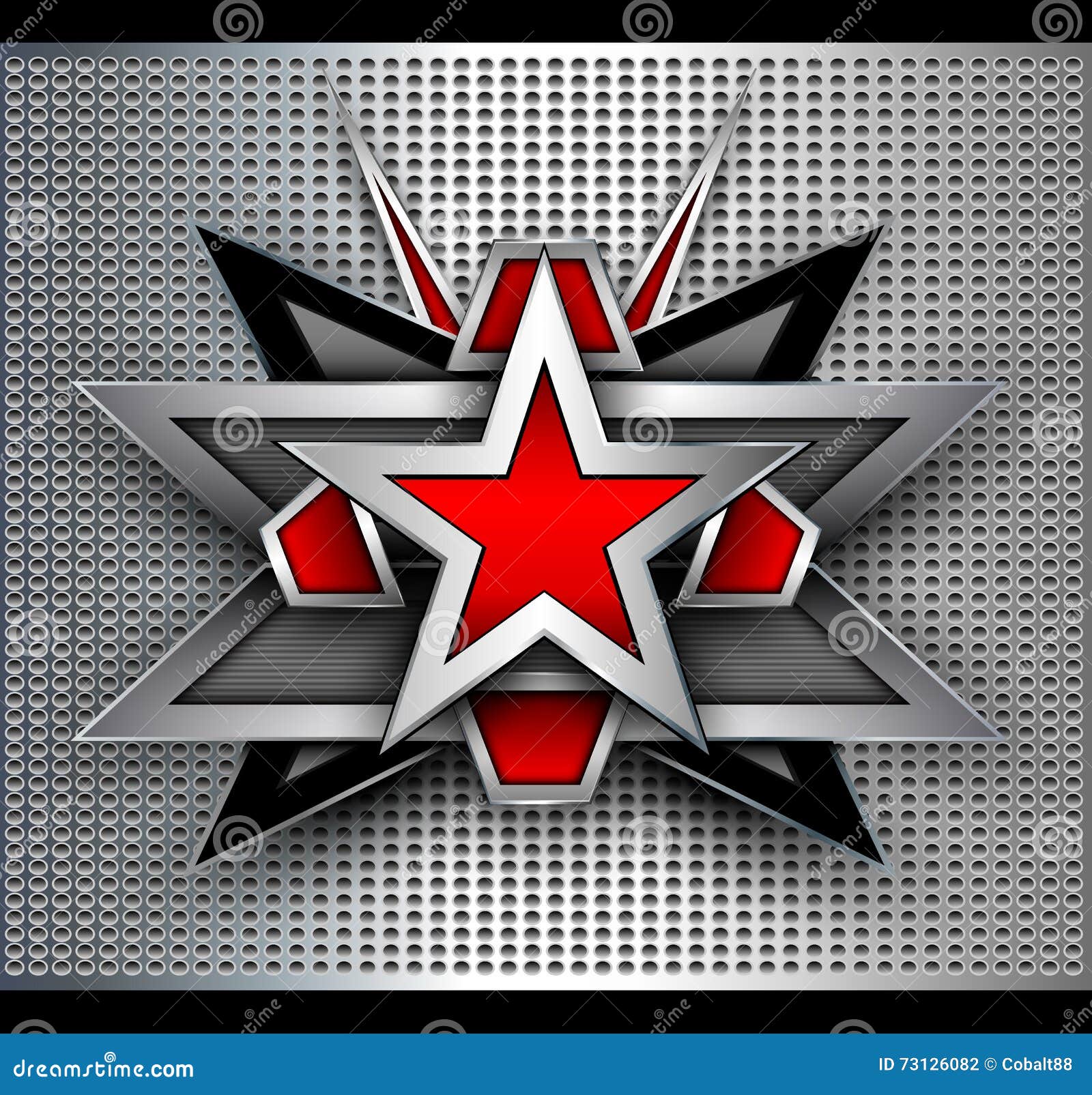 Abstract Background with 3D Star Shape Stock Vector - Illustration of ...