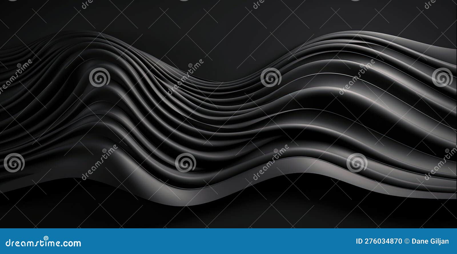 Abstract Background with 3D Wave Silk - Generative Ai Stock ...
