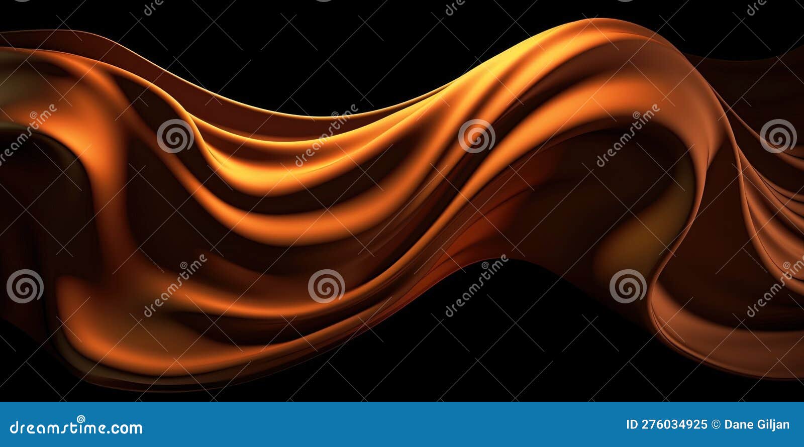 Abstract Background with 3D Wave Silk - Generative Ai Stock ...