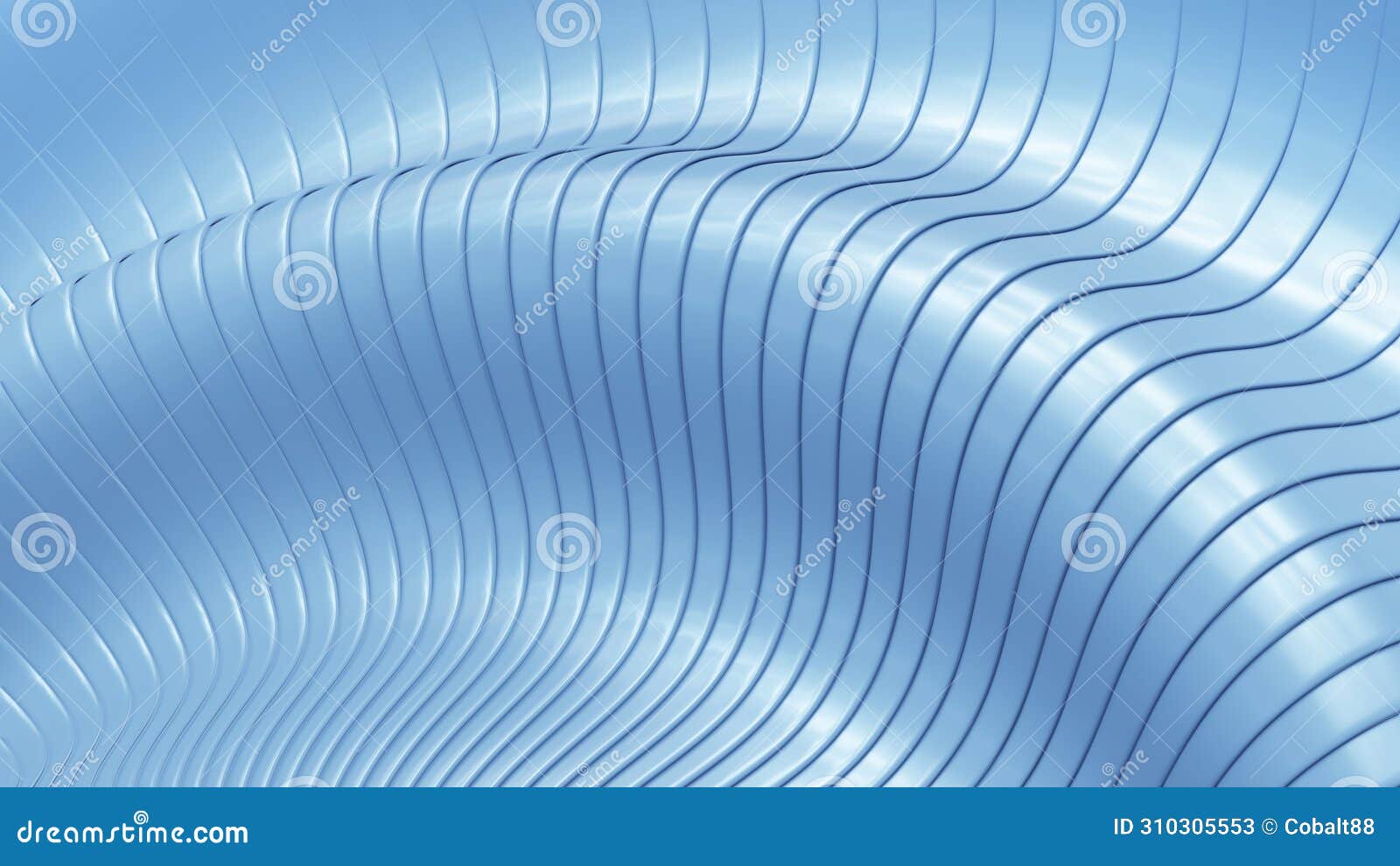 Abstract Background, 3d White Blue Wavy Stripes Pattern, Interesting ...
