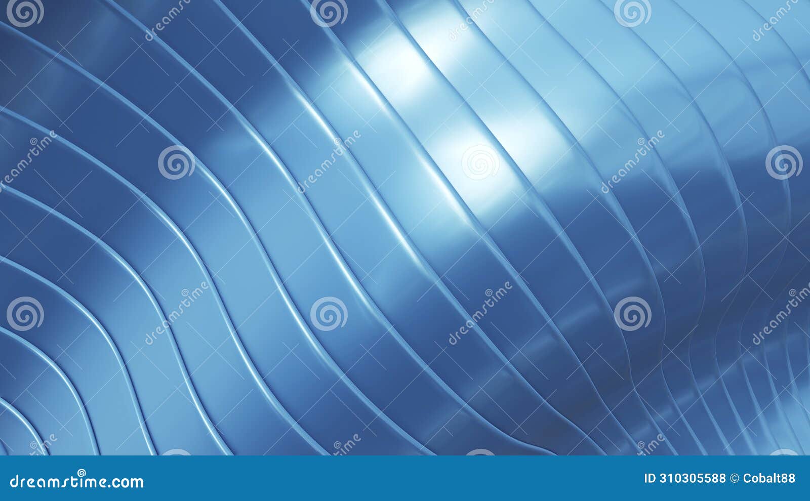 Abstract Background, 3d White Blue Wavy Stripes Pattern, Interesting ...