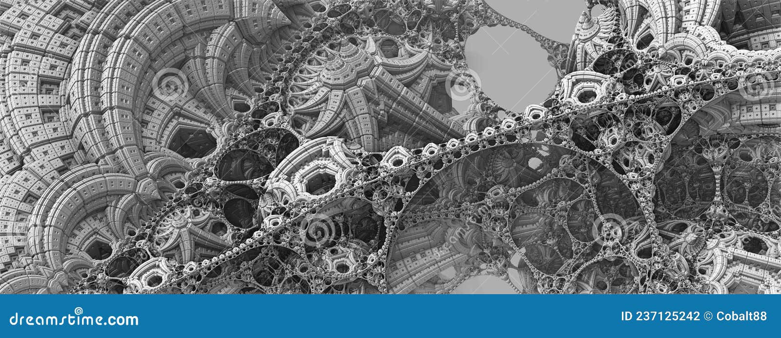 Abstract Background 3D White Fantastic Technology Structures Stock ...