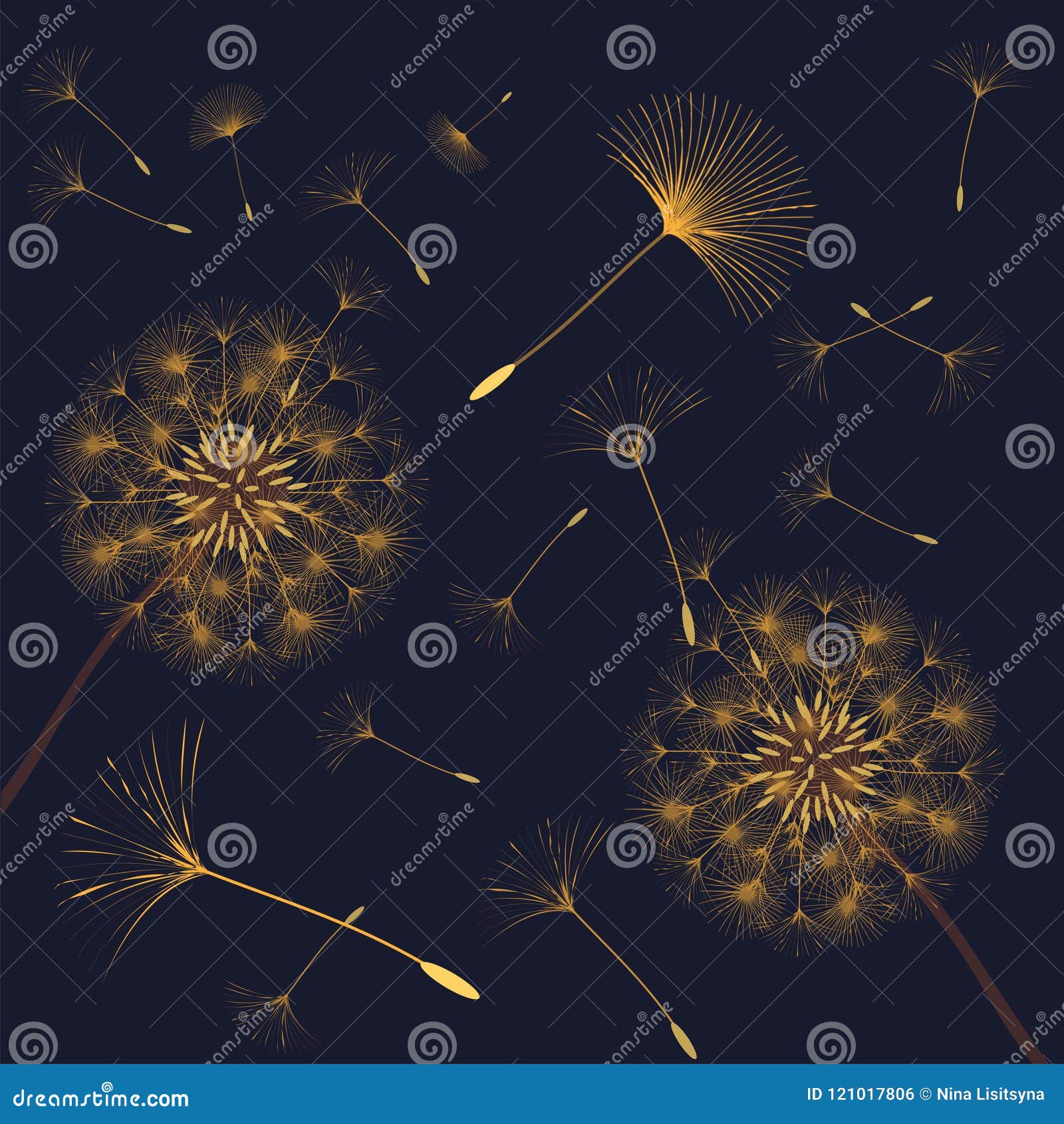 Abstract Background of a Dandelion for Design. Stock Vector ...