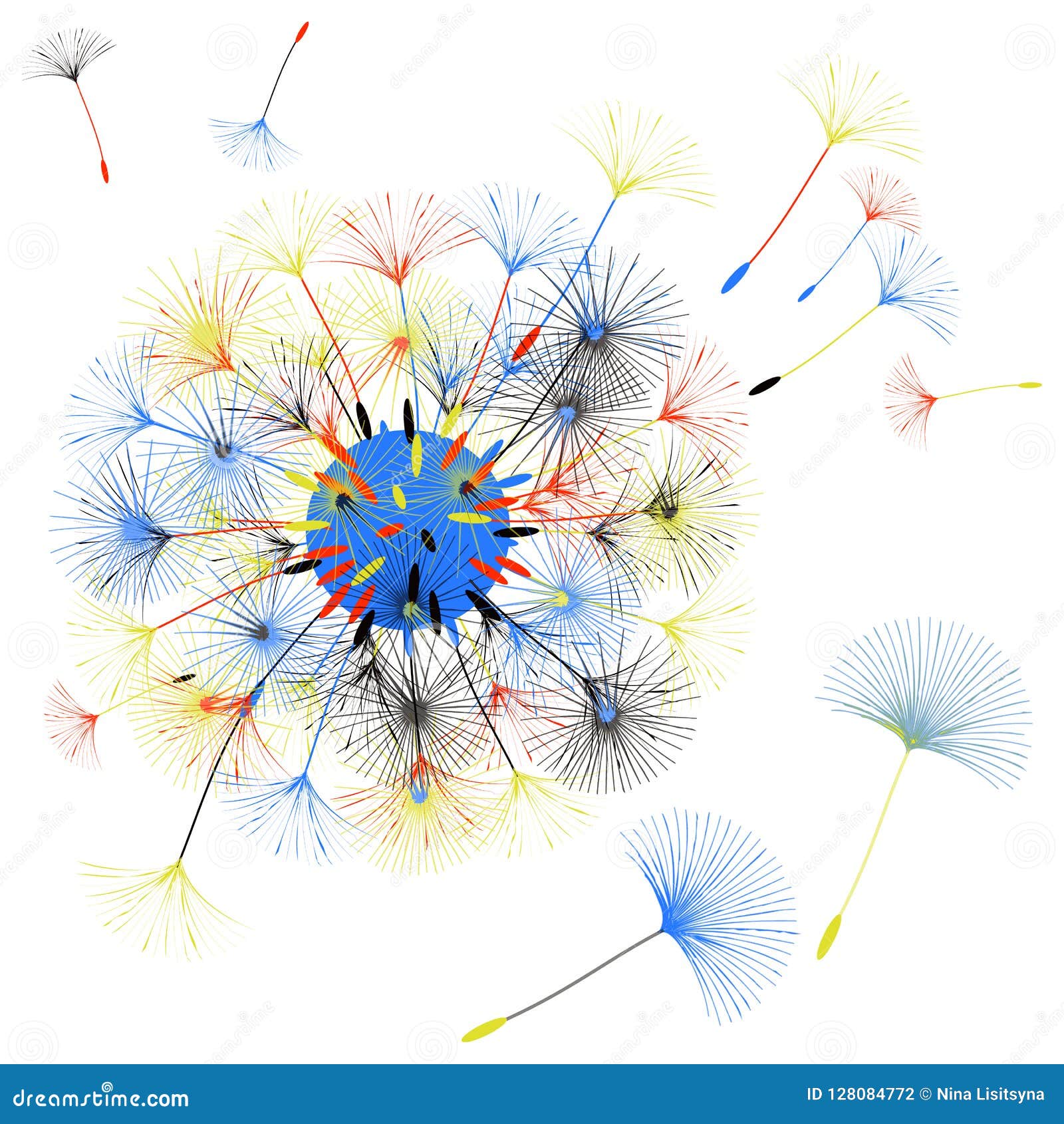 Abstract Background of a Dandelion for Design. Stock Vector ...