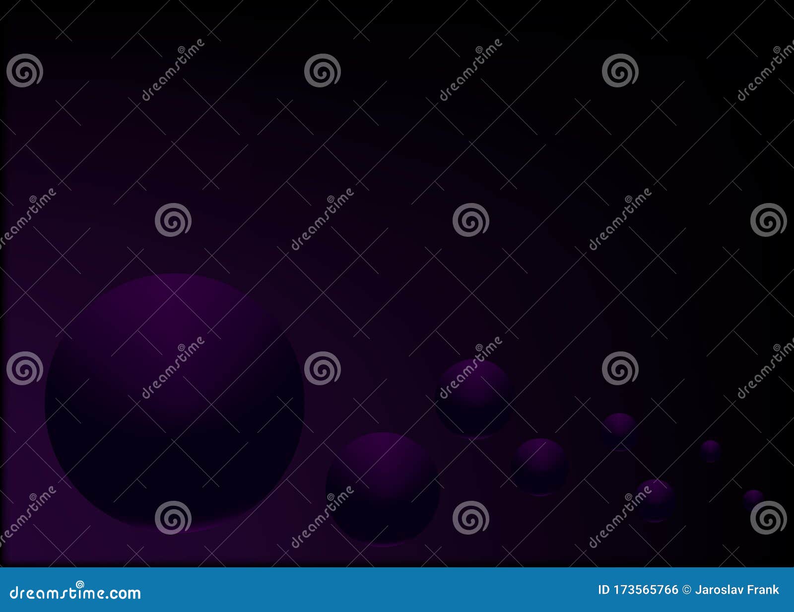 Abstract Background of Dark Purple Balls Stock Vector - Illustration of ...